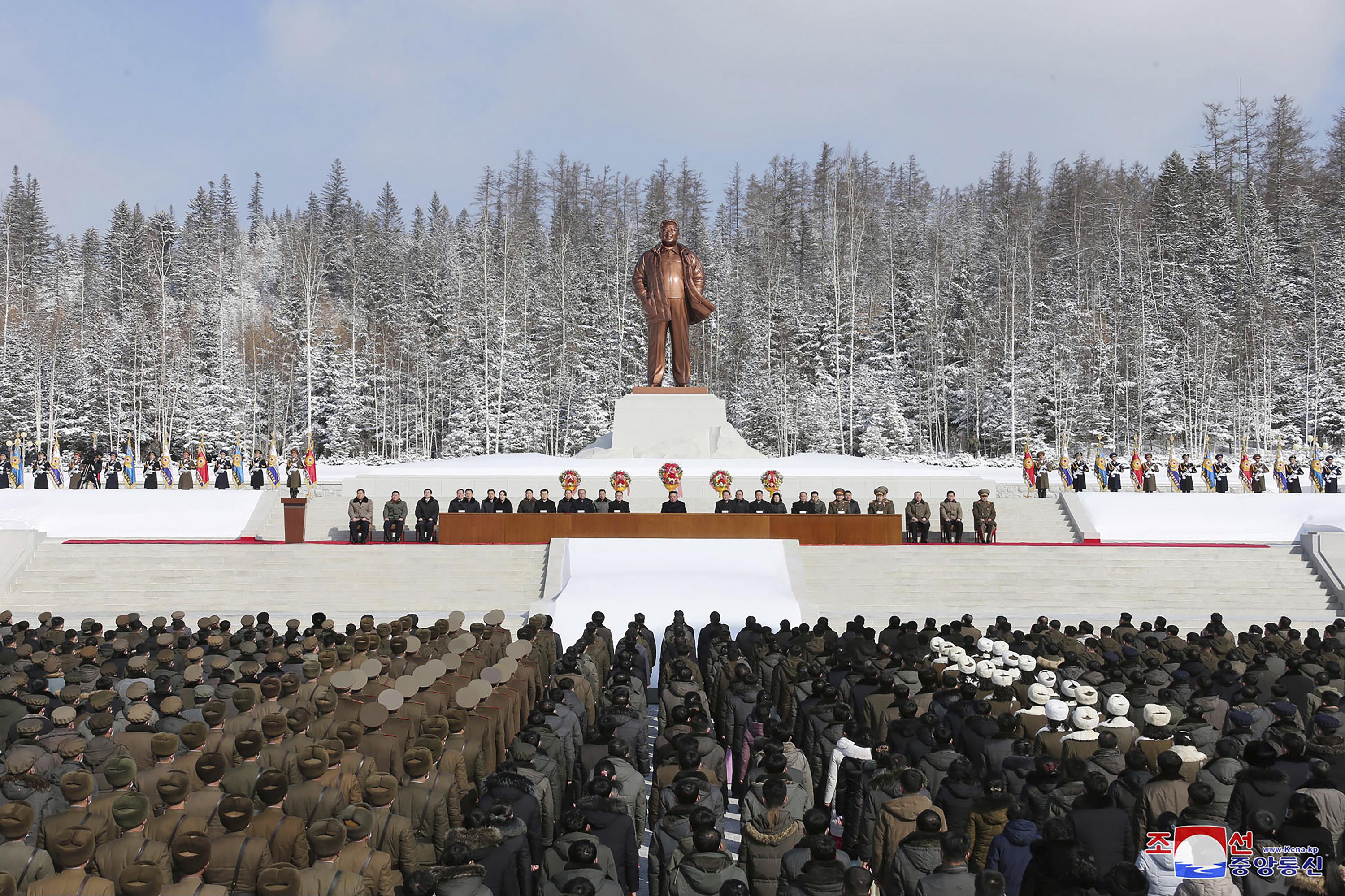 North Korea celebrates late leader's birthday amid hardships | AP News