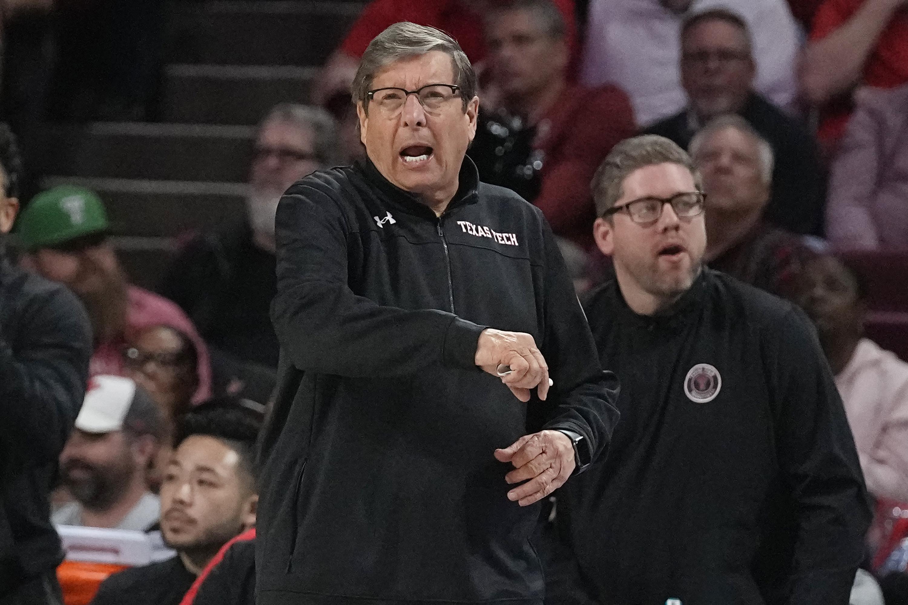 Texas Tech names interim coach for B12 with Adams suspended | AP News