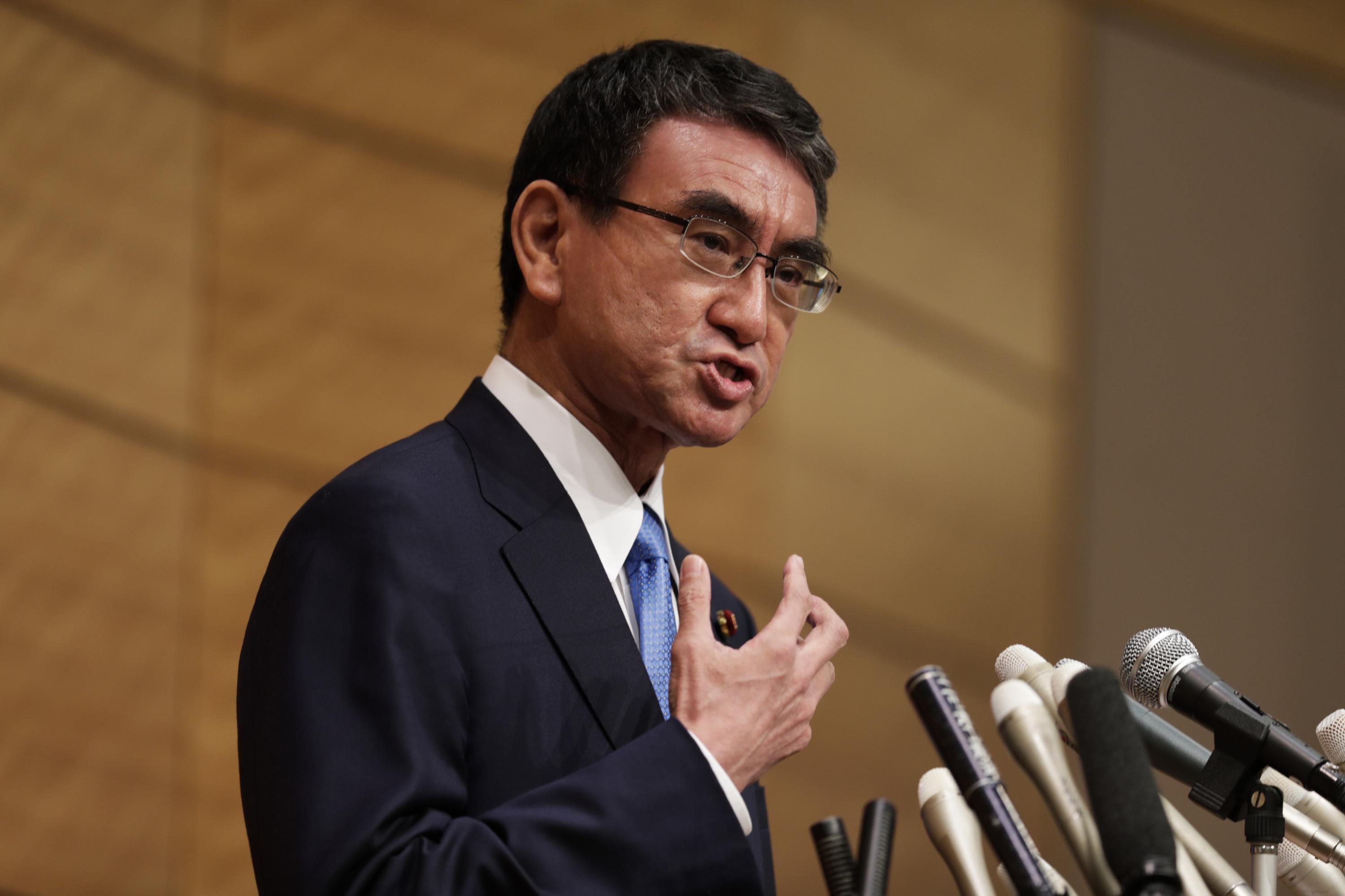 Japan vaccine minister seeks to be next prime minister | AP News