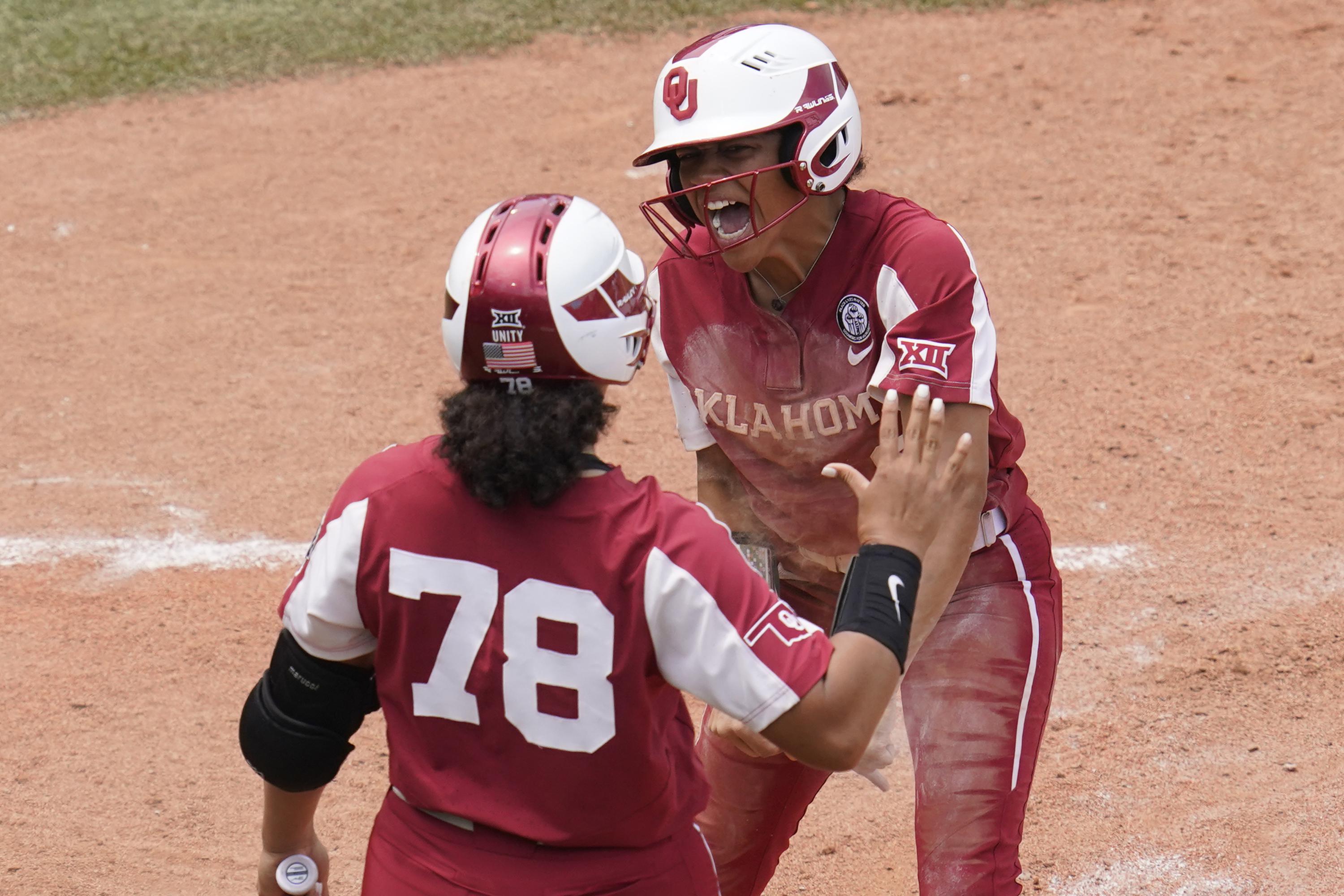 Oklahoma tops James Madison; rematch to decide WCWS finalist | AP News