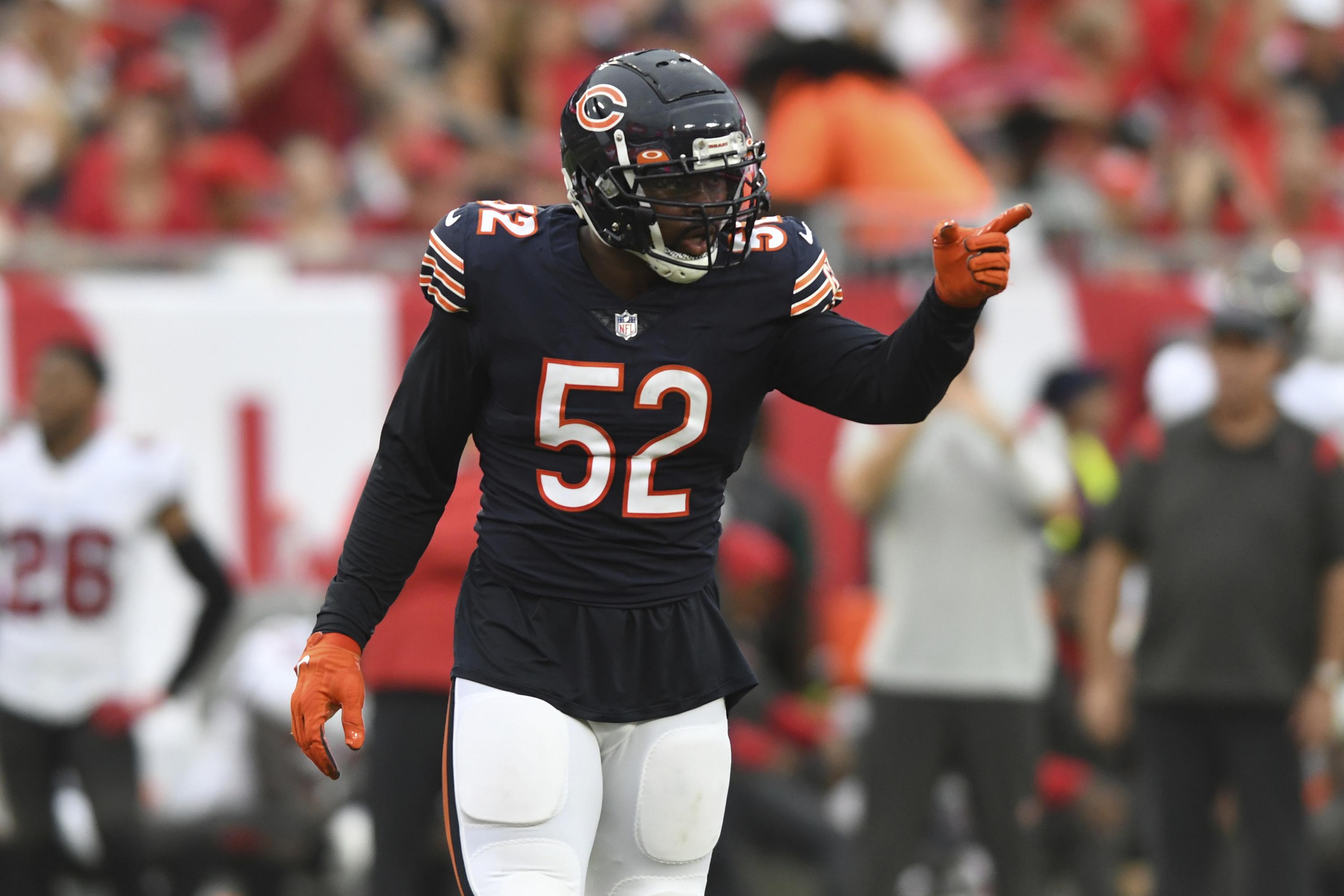 Bears put Khalil Mack on season-ending IR with foot injury | AP News