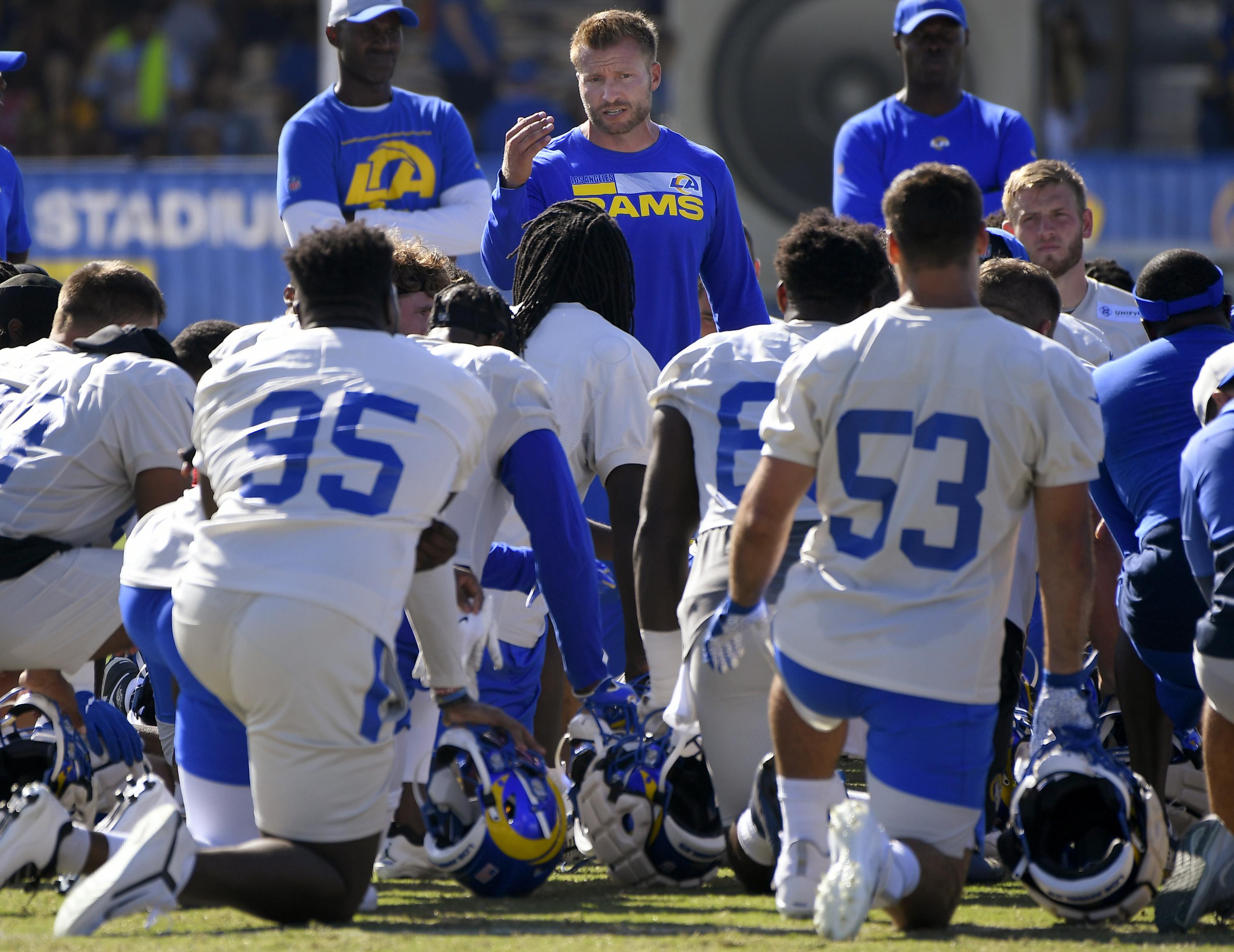 Rams giving Allen longer look in search for starting center | AP News