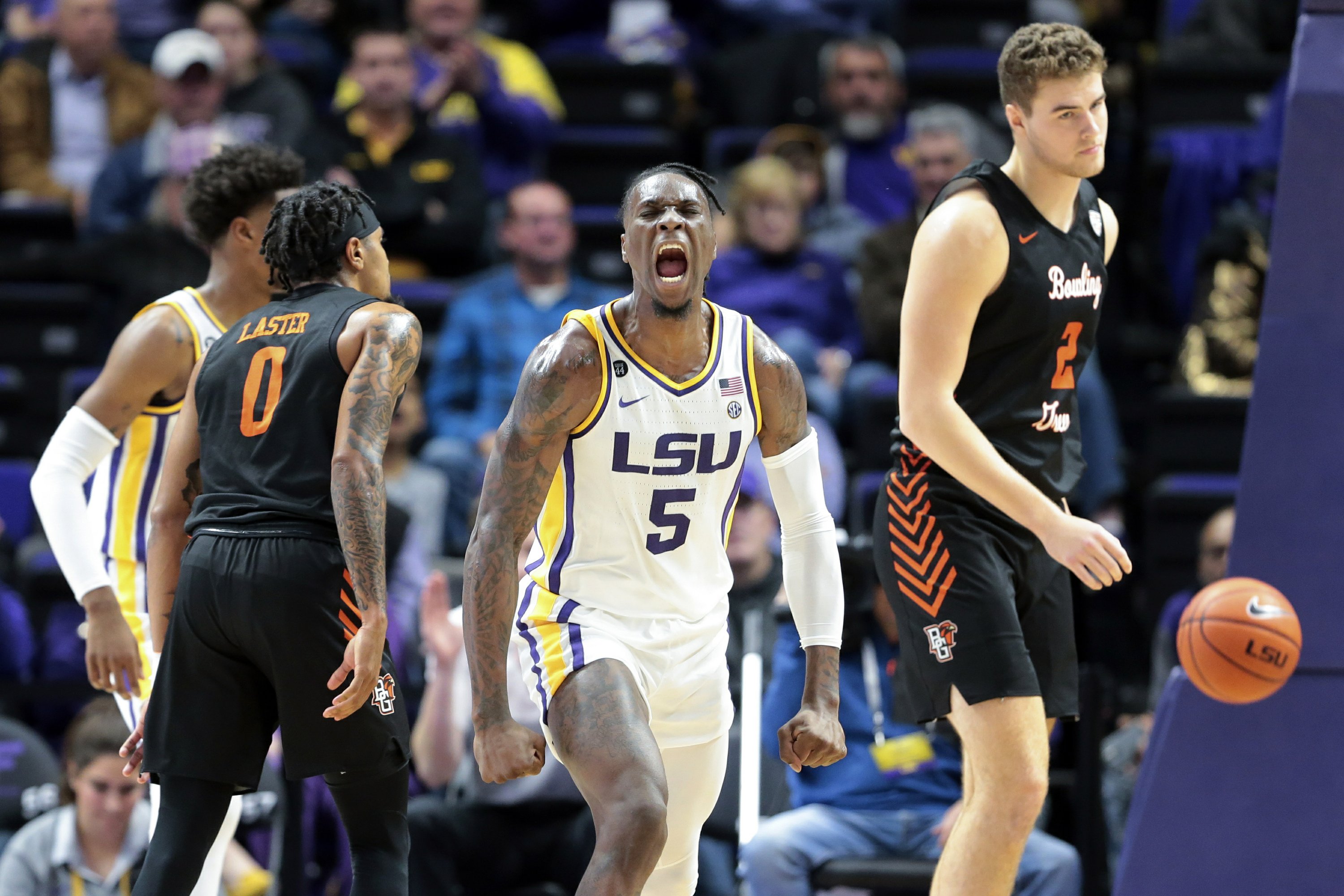 No. 22 LSU opens season with 88-79 win over Bowling Green | AP News