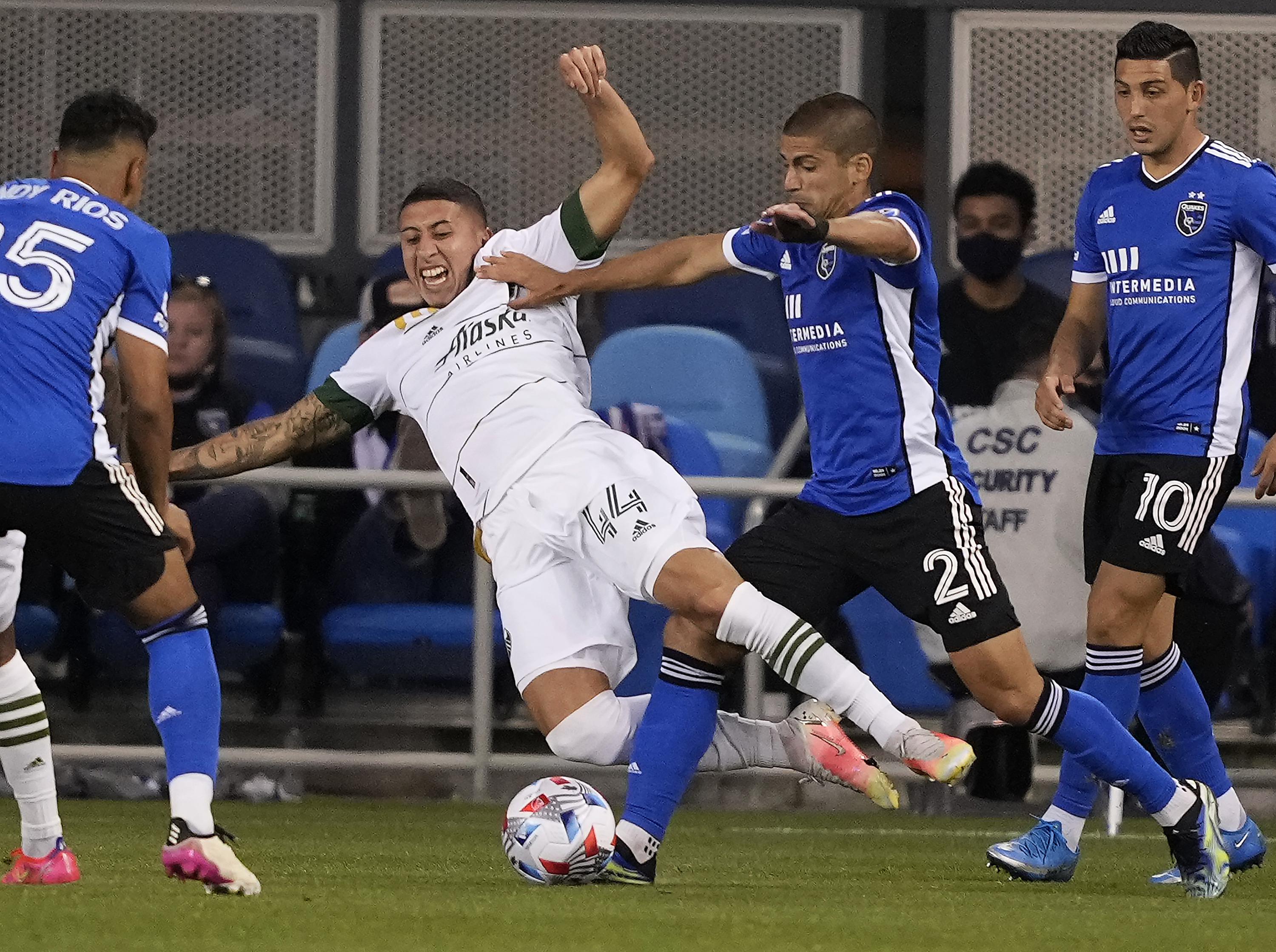 Chará, Loría score, Timbers beat Earthquakes 2-0
