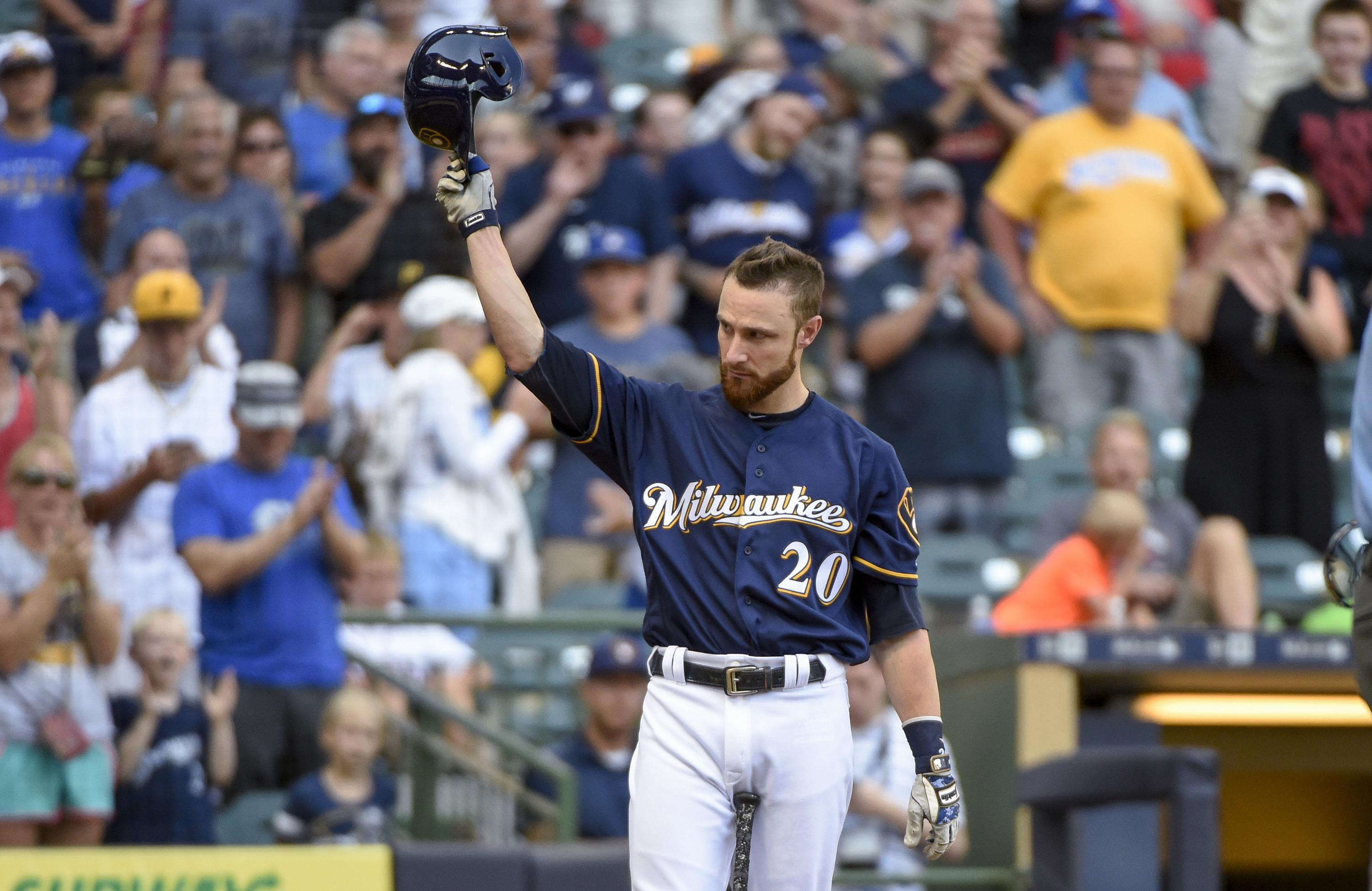 Jonathan Lucroy retiring as Brewers plan to honor him | AP News