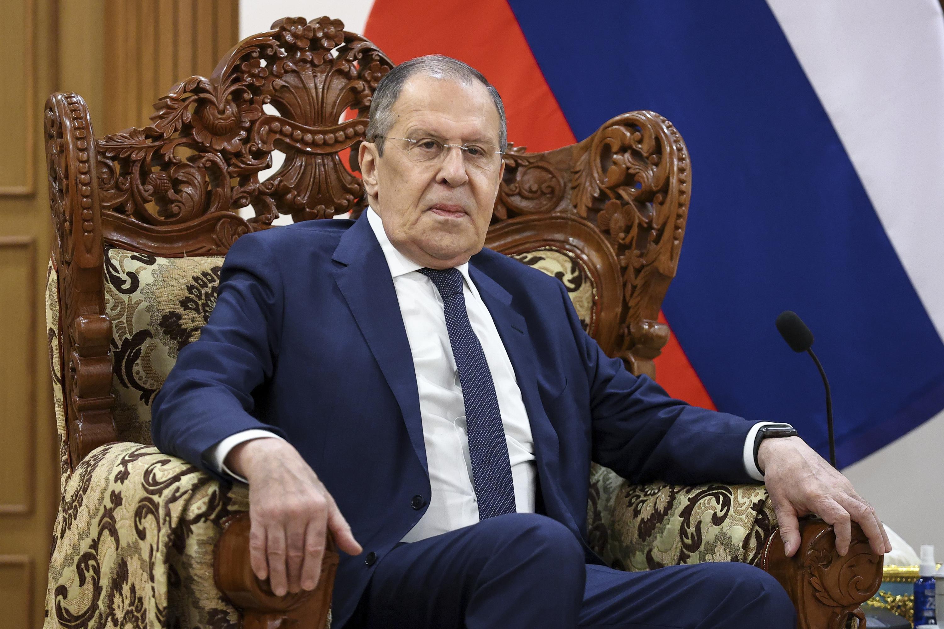 Russia's foreign minister makes official visit to Myanmar | AP News