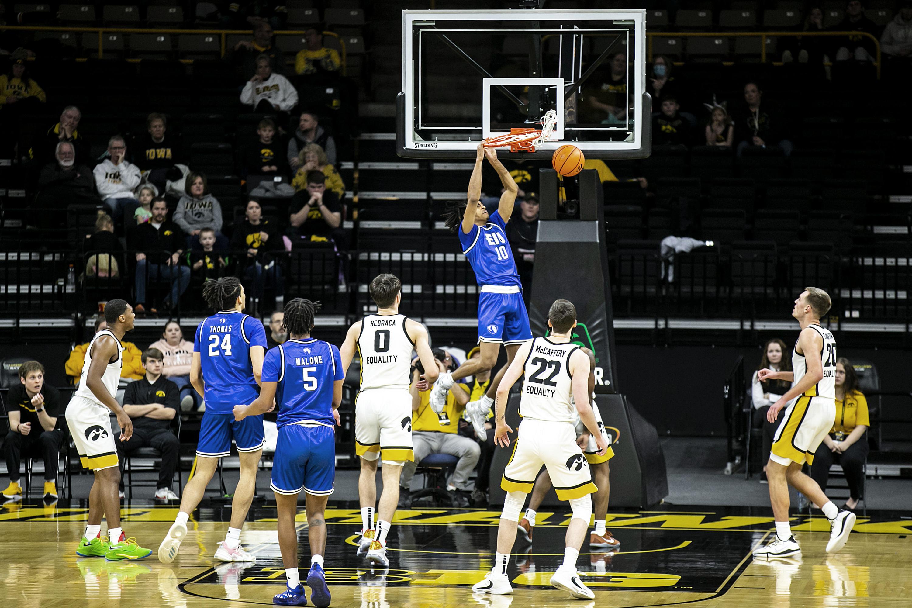 Eastern Illinois blows past 30-point favorite Iowa 92-83 | AP News