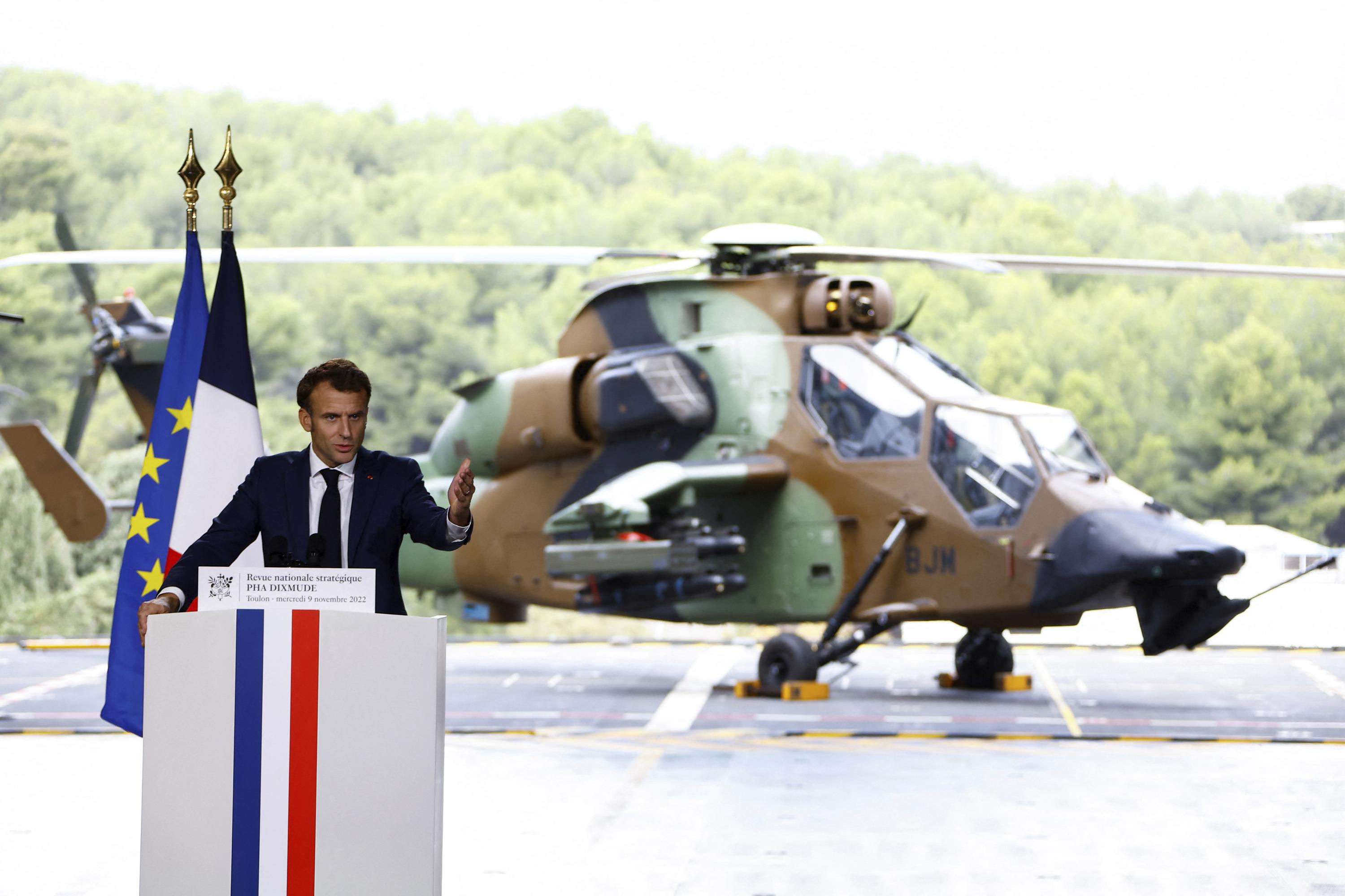 France sets its military goals as war is back in Europe | AP News