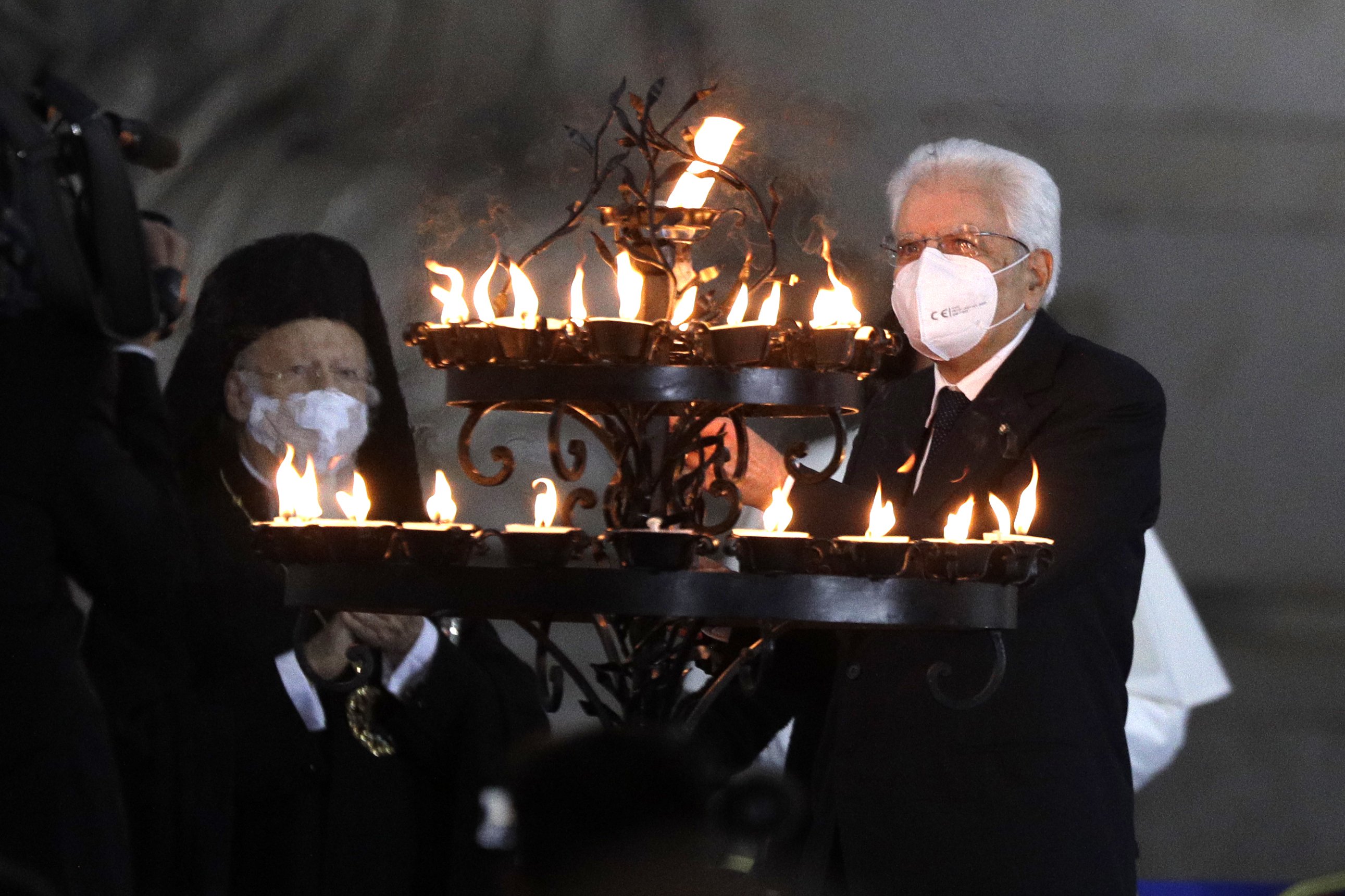 Masked pope, faith leaders pray for peace and pandemic's end | AP News