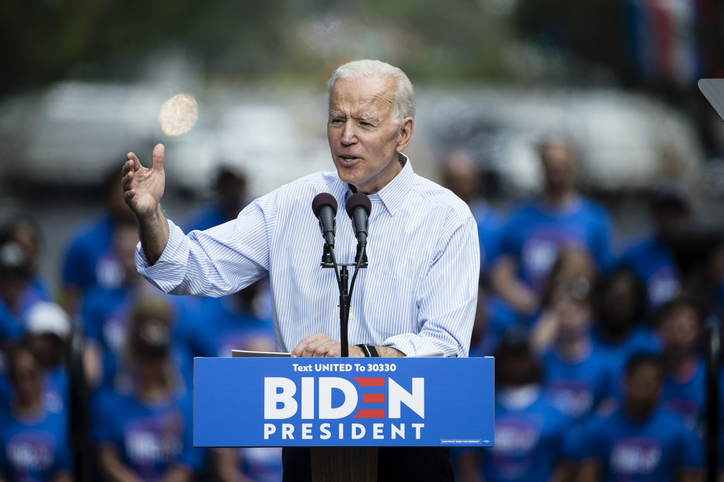 The Latest: Biden tells crowd Equality Act is top priority | AP News