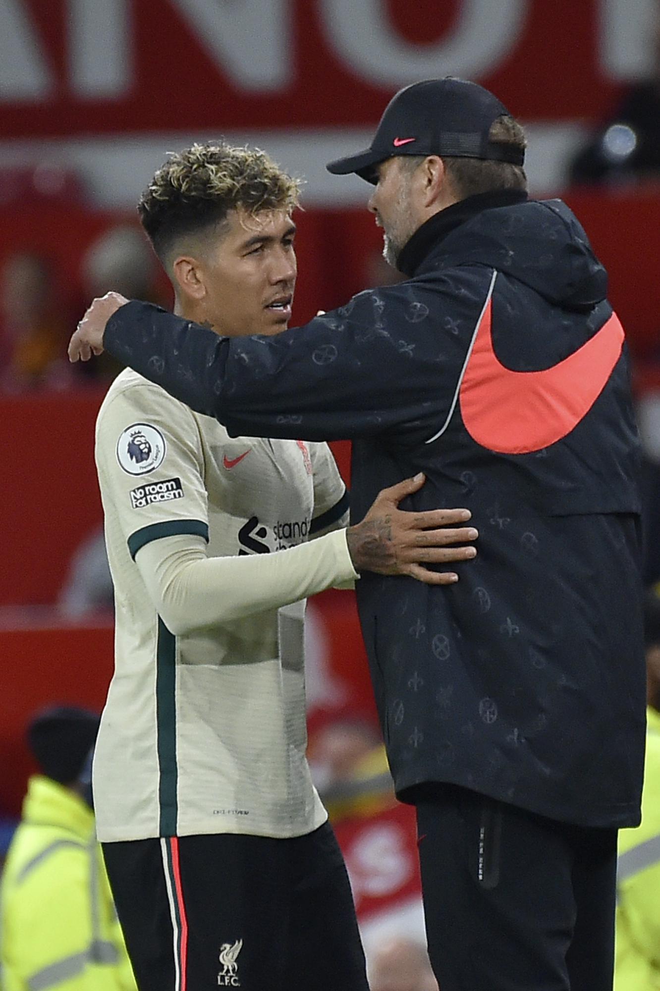 Firmino hamstring injury a blow for Liverpool, Brazil | AP News