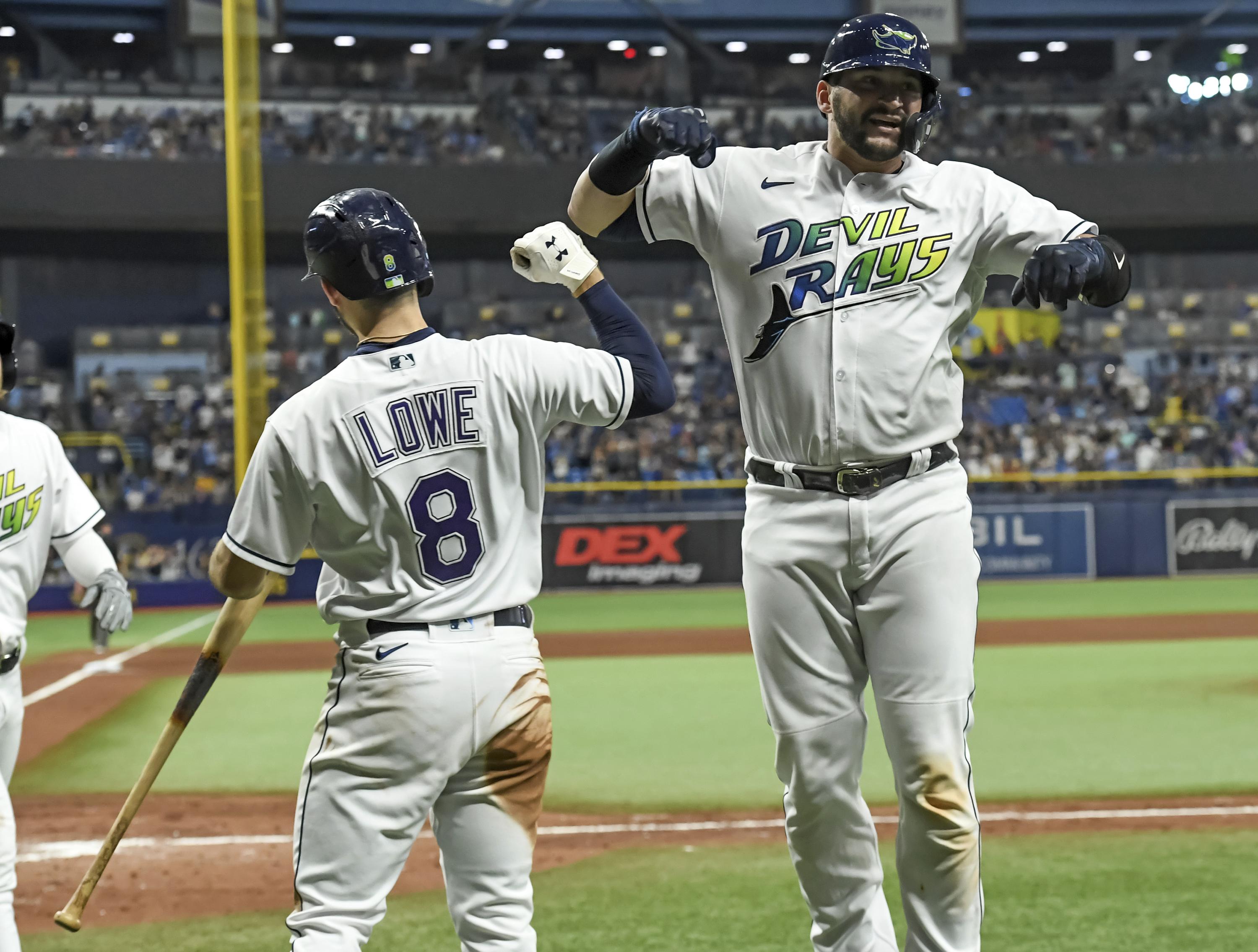 Rays clinch 2nd straight AL East title, beat Marlins 7-3 | AP News