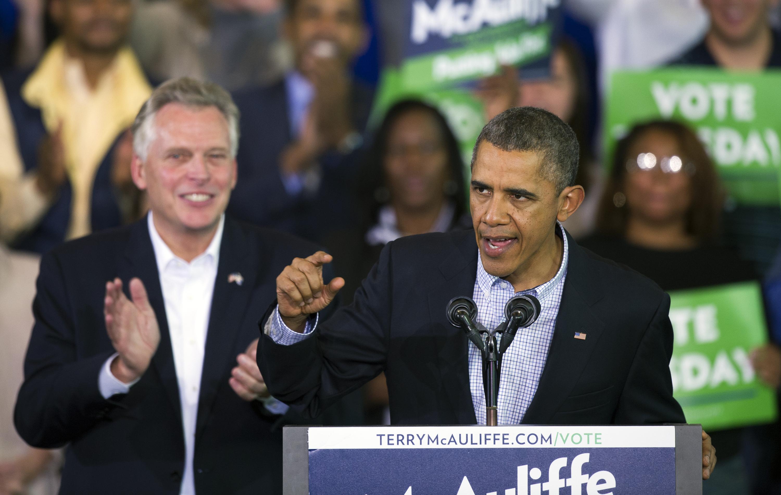 Obama to campaign with McAuliffe in Virginia governor's race | AP News