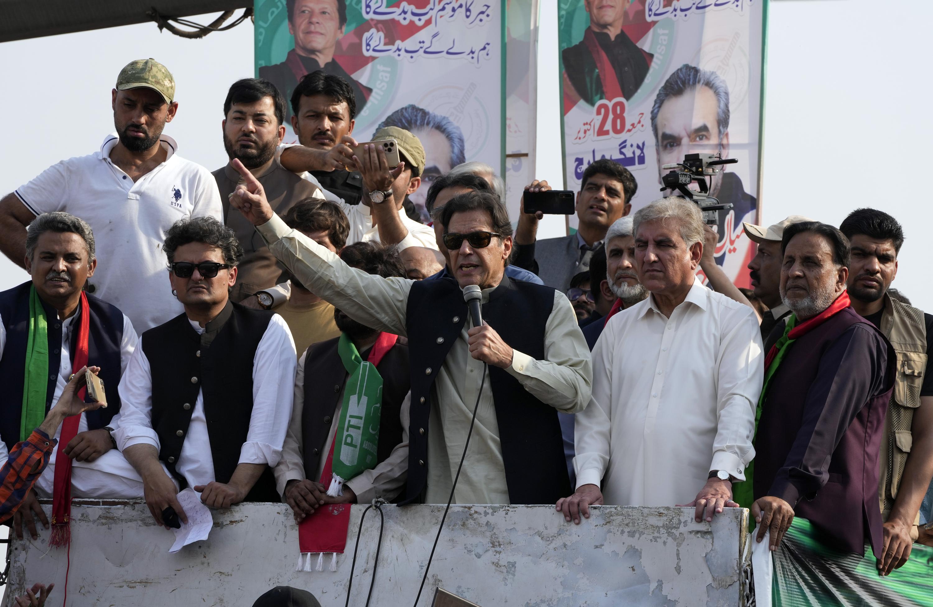Pakistani minister hints at action against Imran Khan convoy | AP News