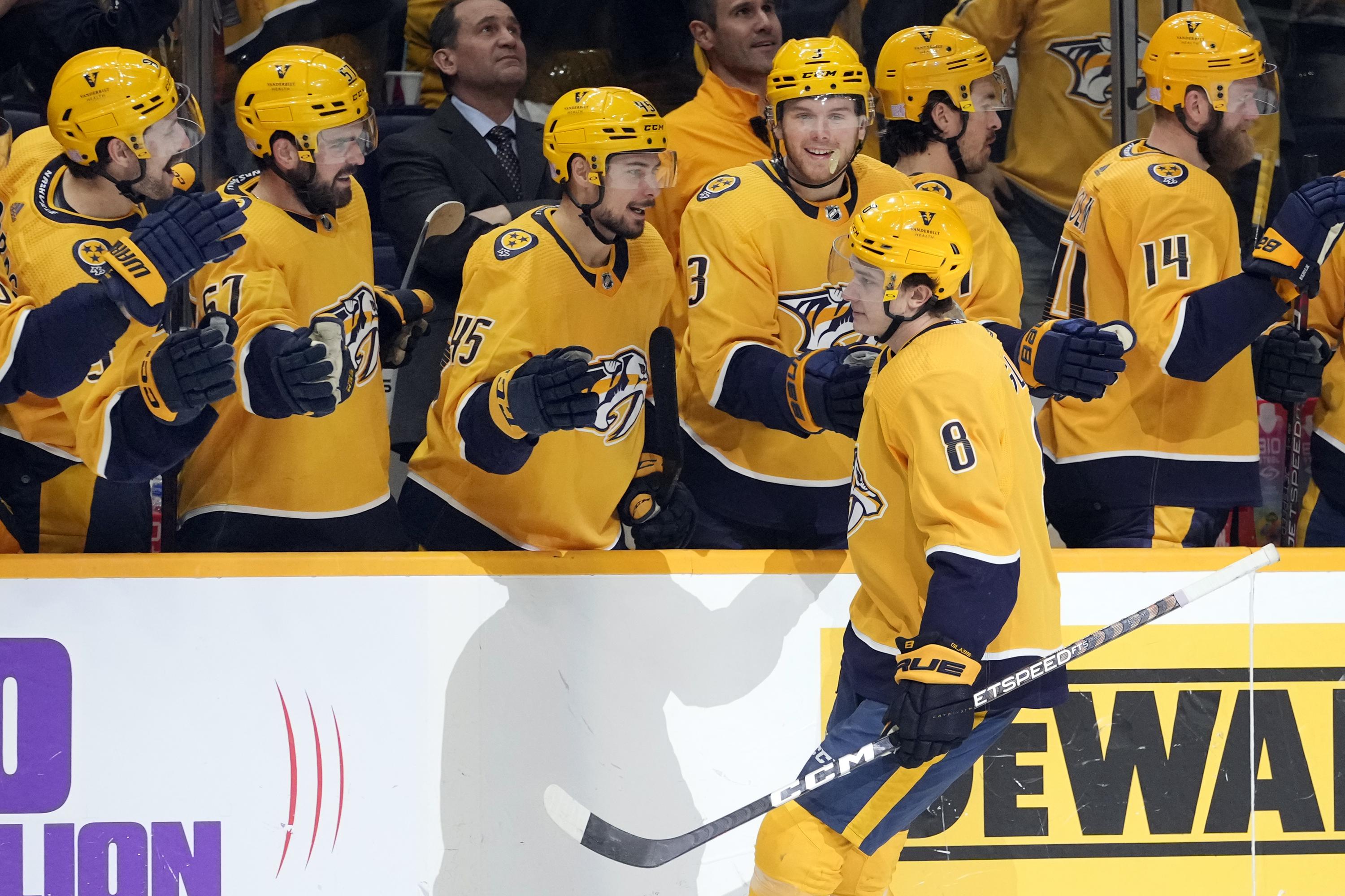 Glass ends shootout in 7th round as Preds beat Coyotes 4-3 | AP News