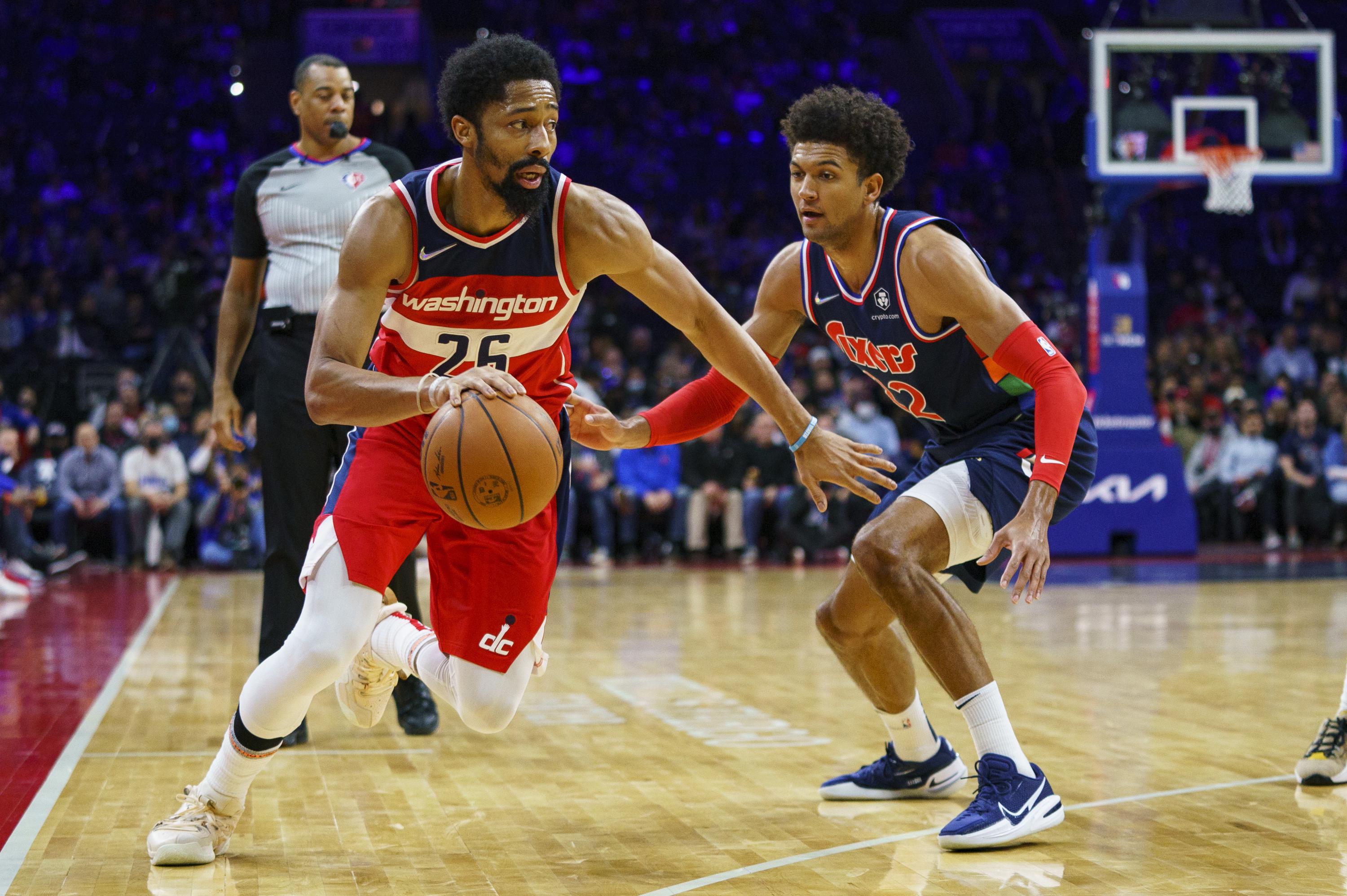 Dinwiddie has triple-double, Wizards beat 76ers 106-103 | AP News