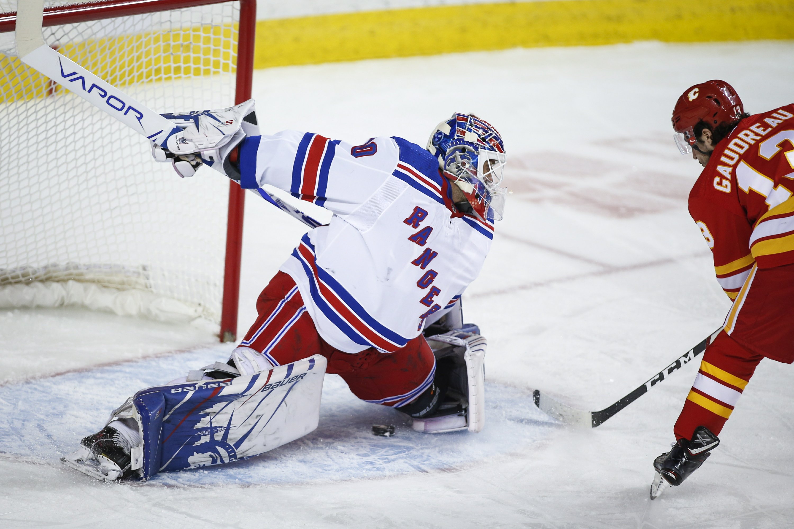 Gaudreau has goal, assist to lead Flames past Rangers 4-3 | AP News