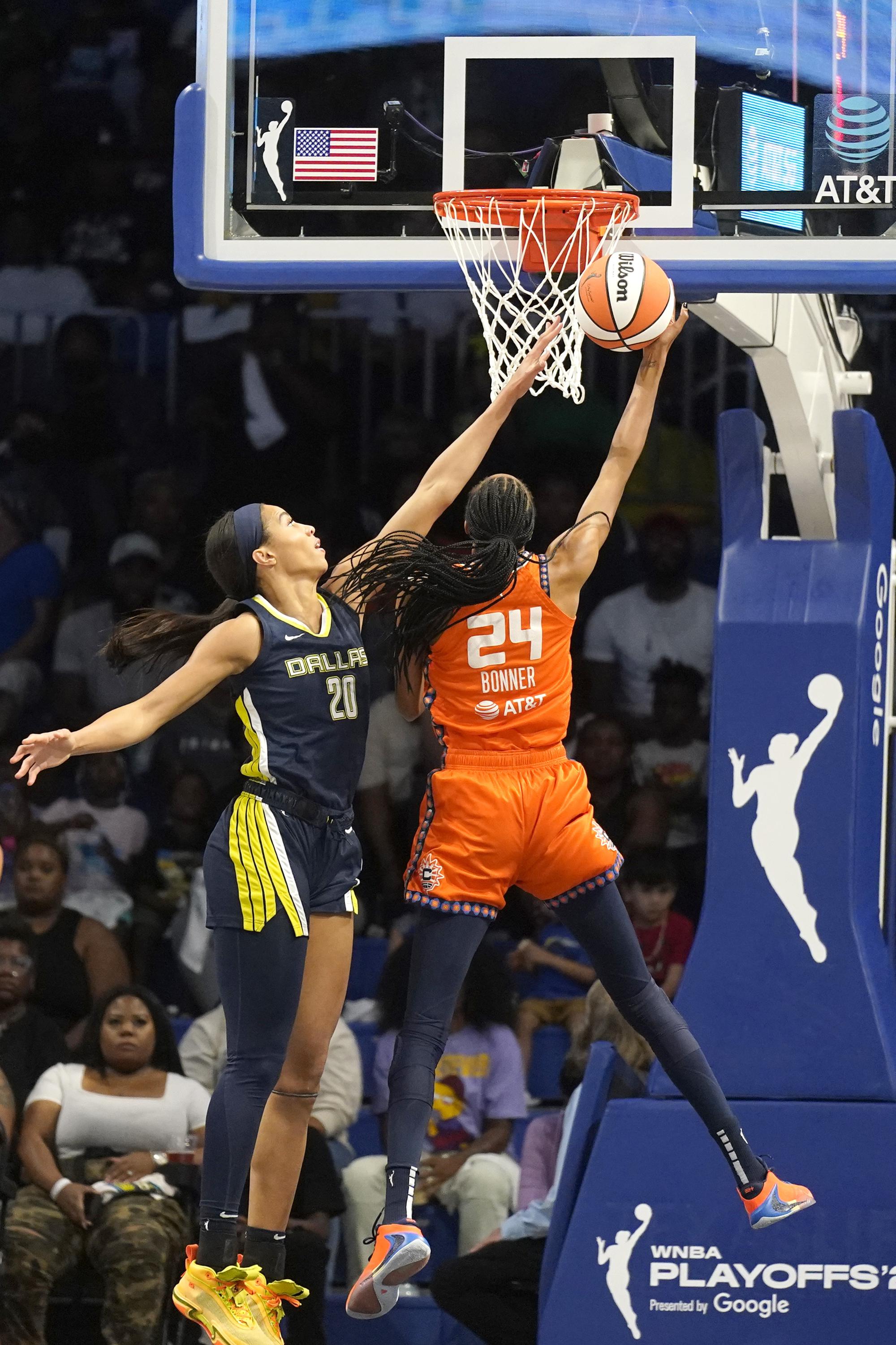 Sun beat Wings 73-58 to reach WNBA semifinals | AP News