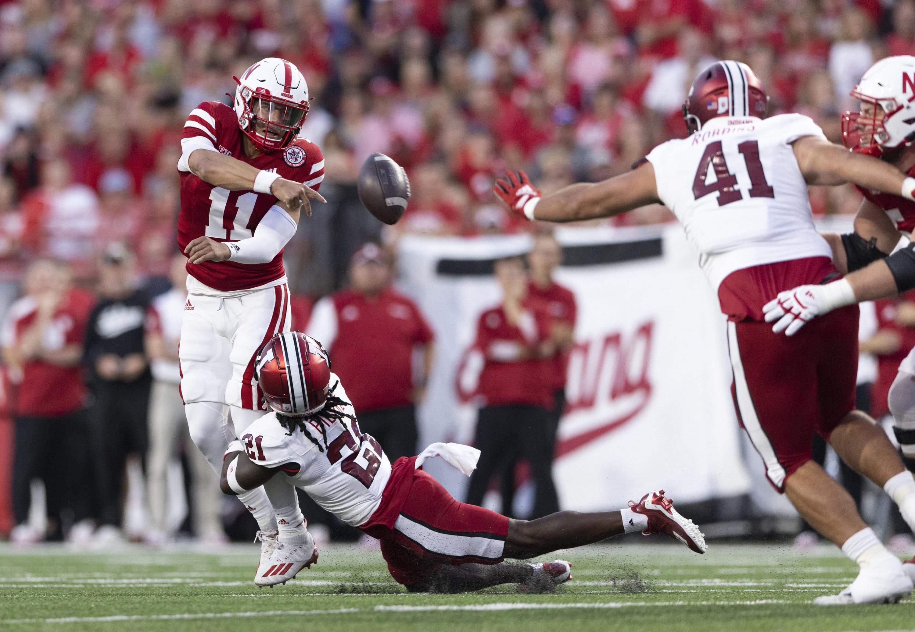 Huskers beat Indiana 35-21 to end 9-game FBS losing streak | AP News