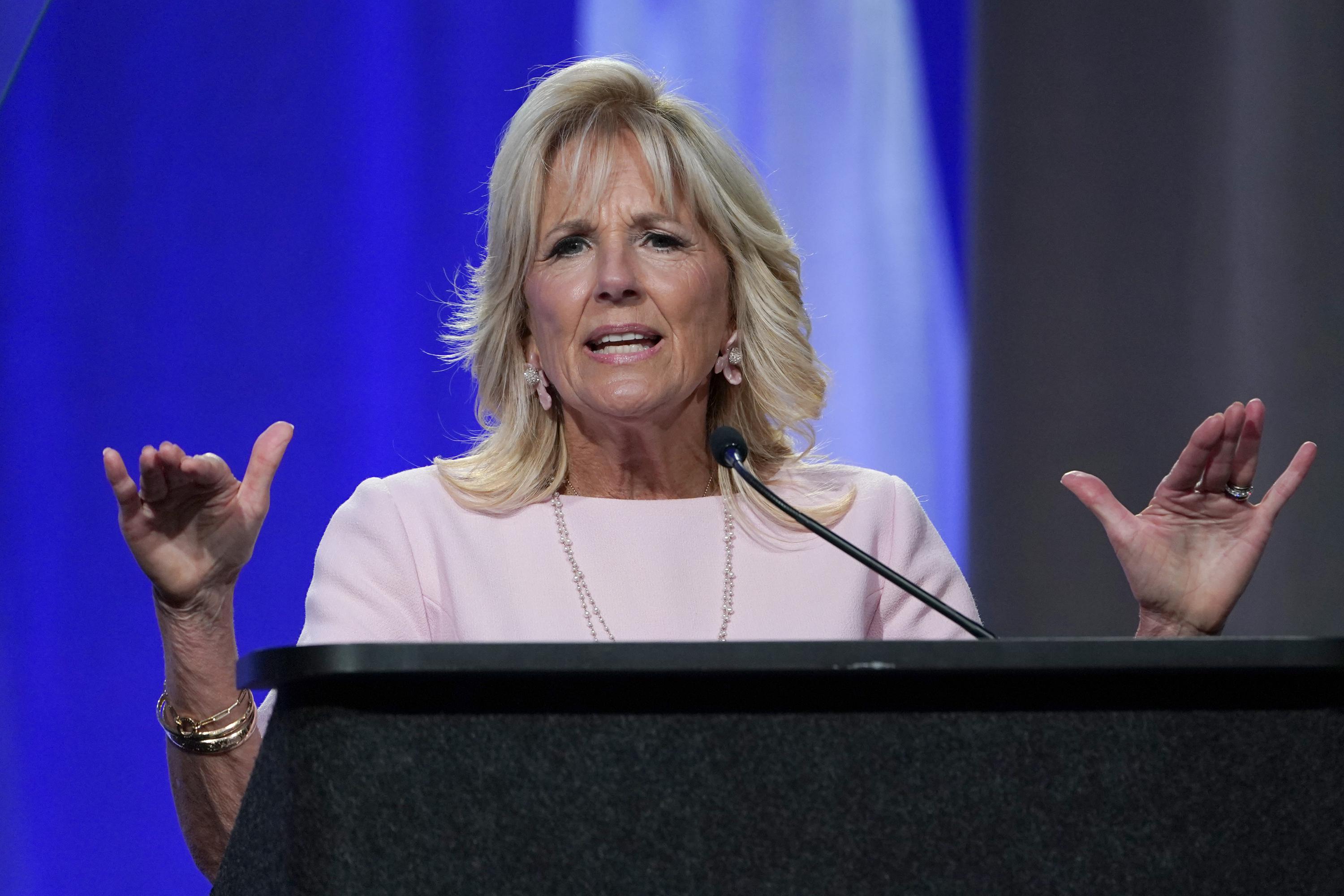 Jill Biden: 'It's up to Congress to act' on gun safety laws | AP News