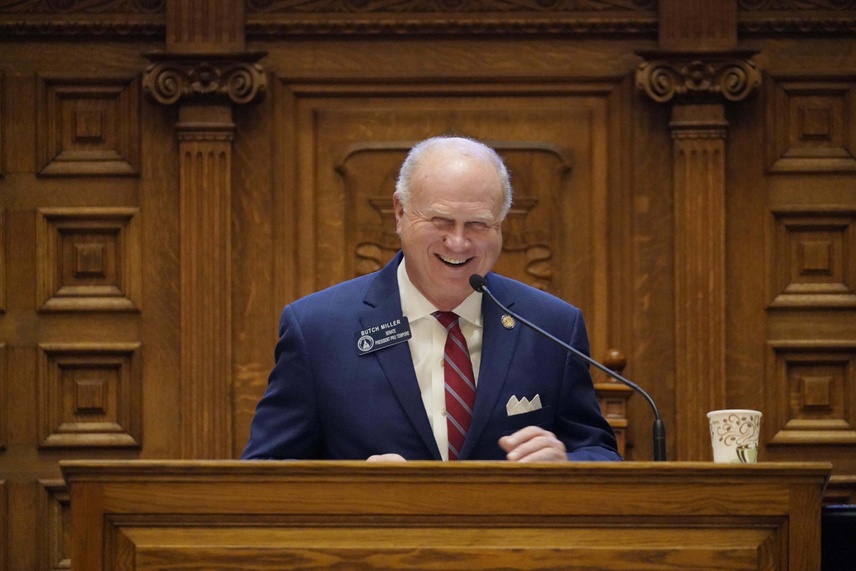 Top Georgia Senate Republican Miller to run for lt. governor | AP News