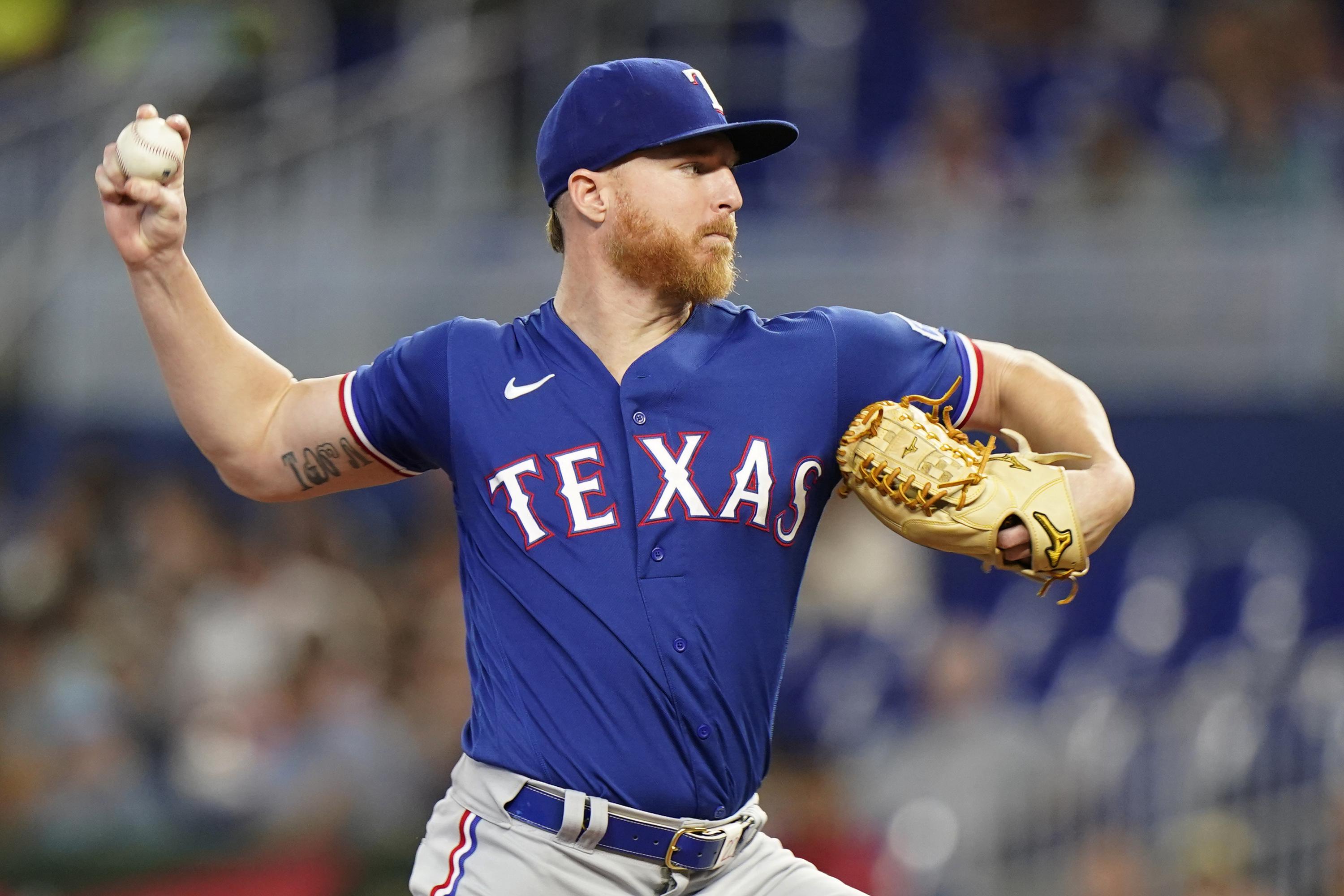 Gray pitches 6 innings as Rangers beat reeling Marlins 8-0 | AP News