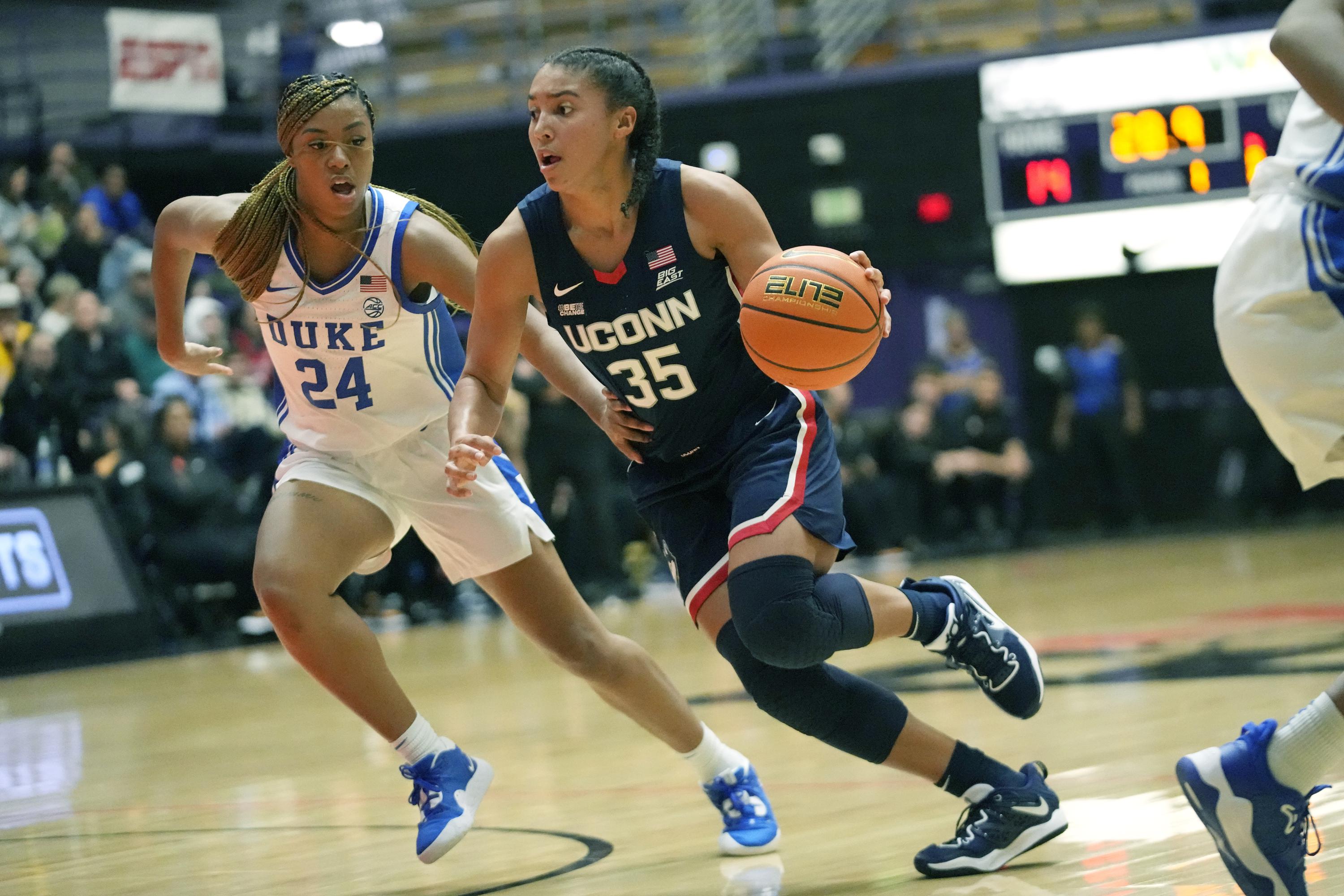 No. 6 UConn star Azzi Fudd out 3-6 weeks with knee injury | AP News