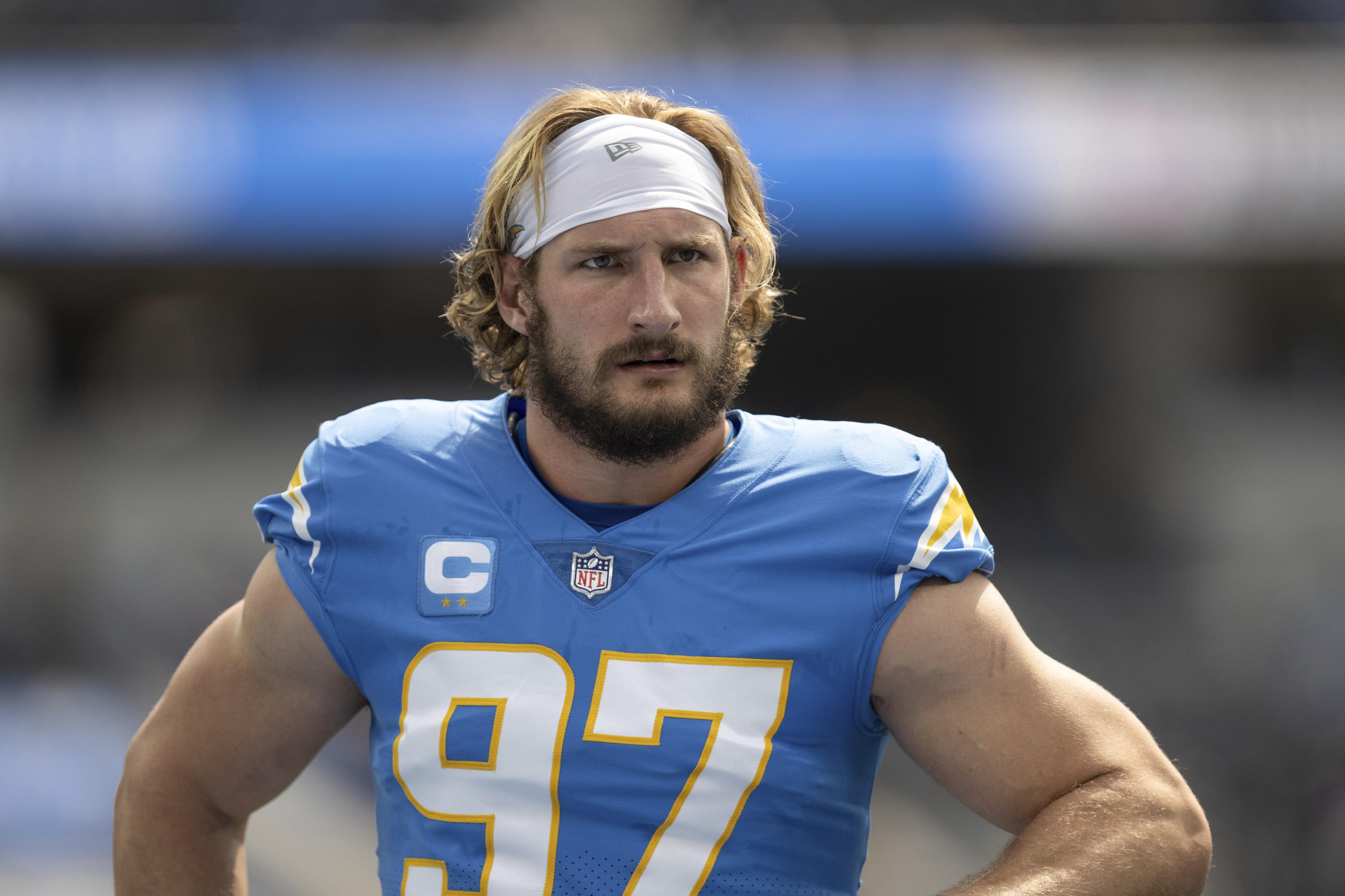 Chargers' Bosa returns to practice for 1st time in 3 months | AP News
