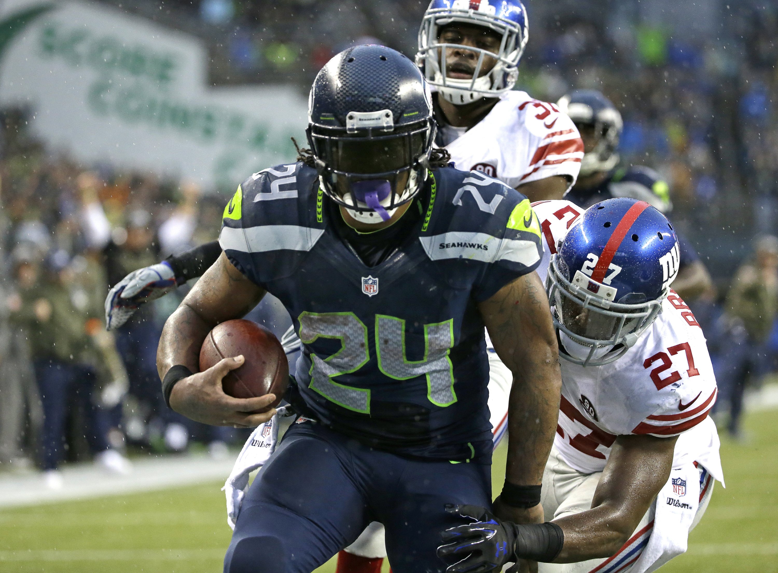 Lynch y Seahawks evitan sorpresa ante Giants | AP News