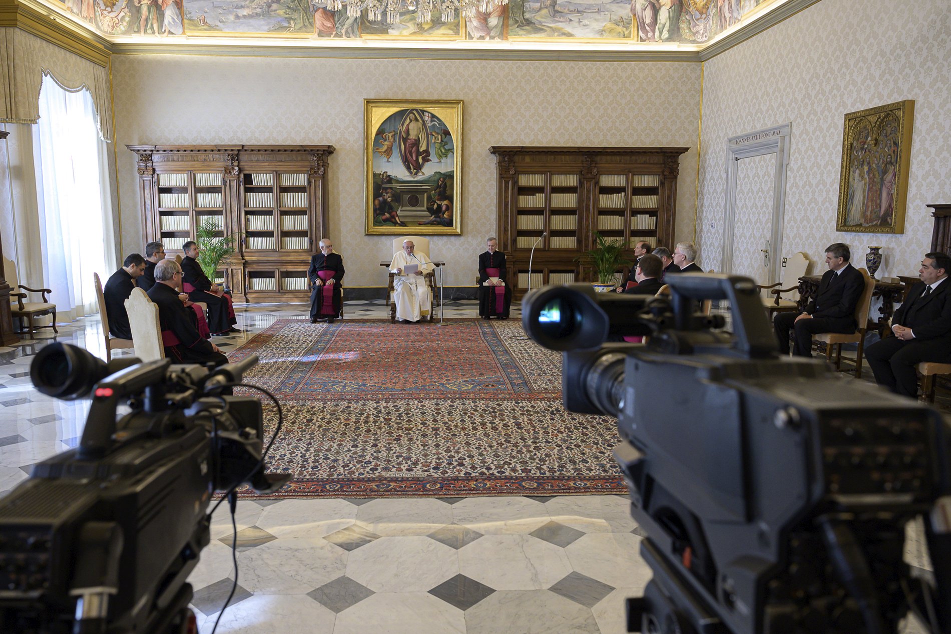 Virus lockdown hits Vatican as pope livestreams audience | AP News