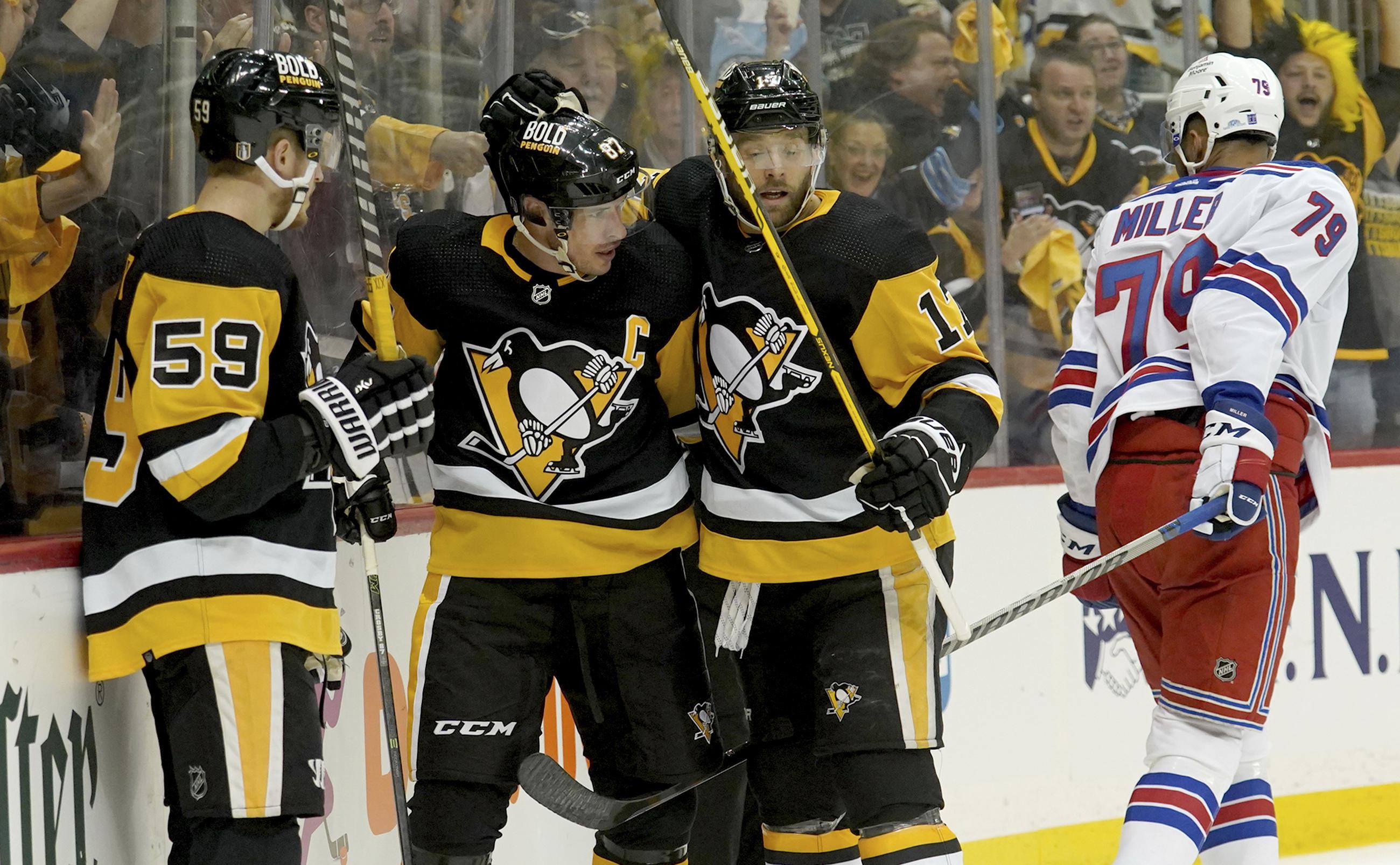 Crosby, Penguins have Rangers on brink heading into Game 5 | AP News