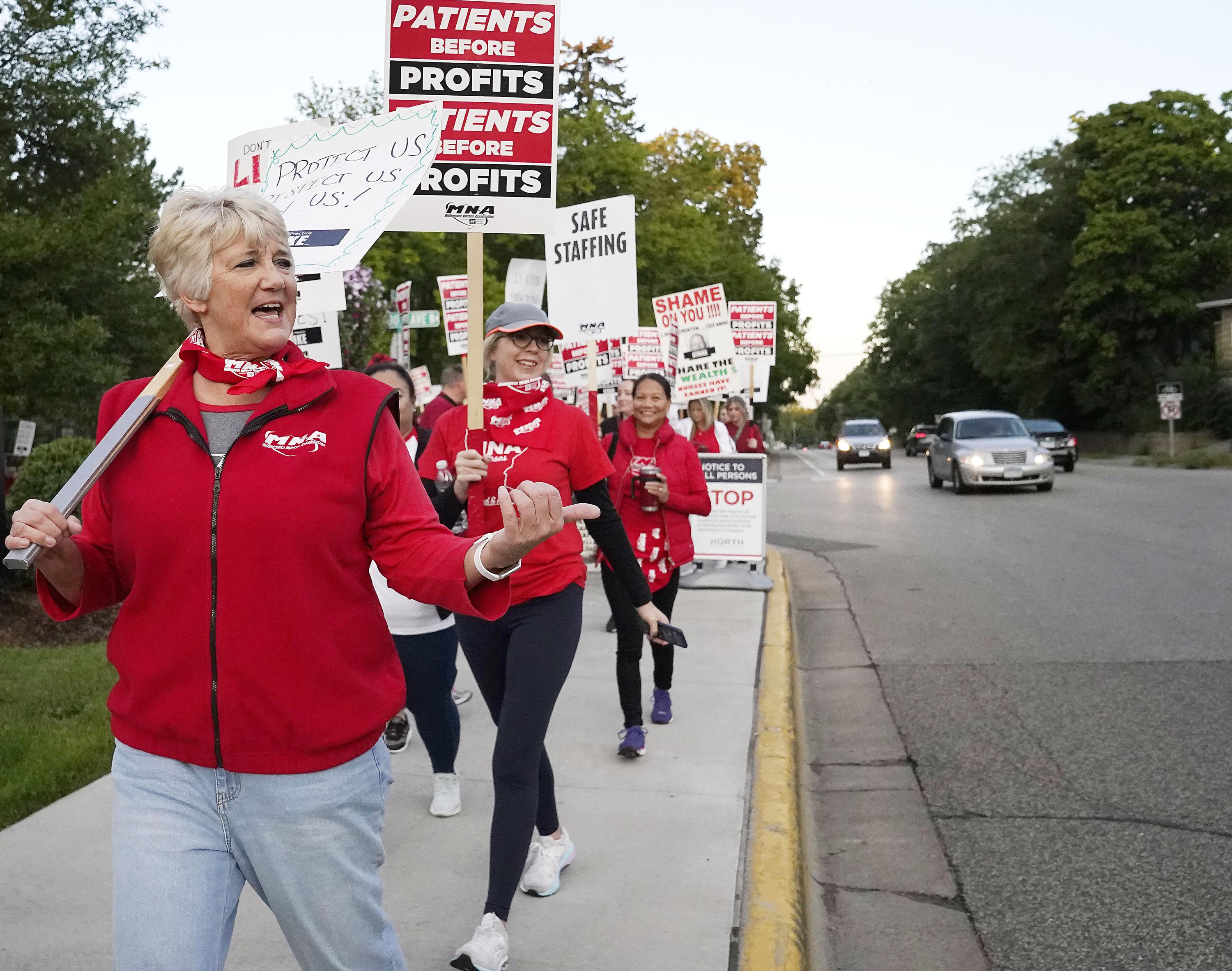 Thousands of Minnesota nurses launch 3-day strike over pay | AP News