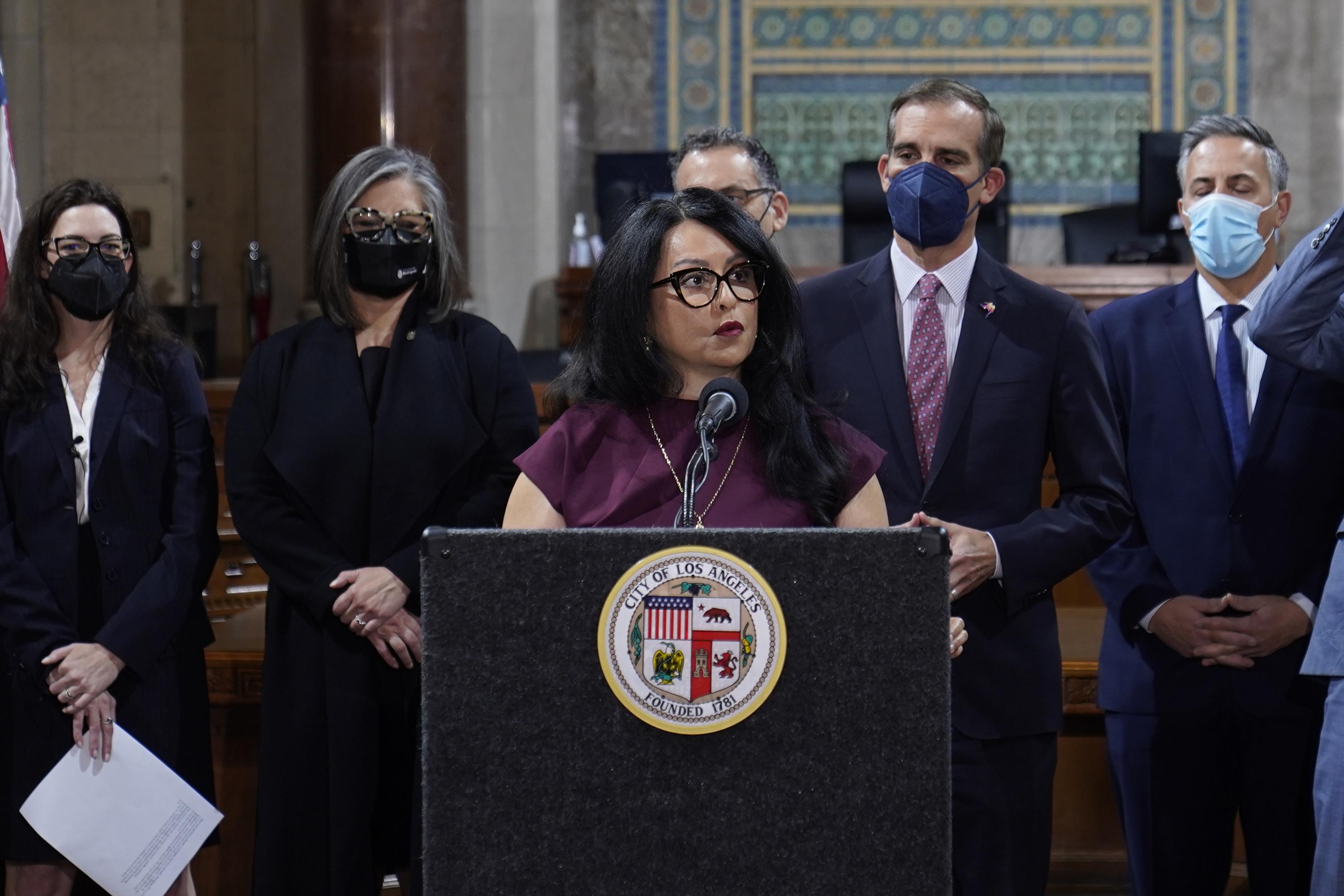 Los Angeles Council president resigns after racist remarks | AP News