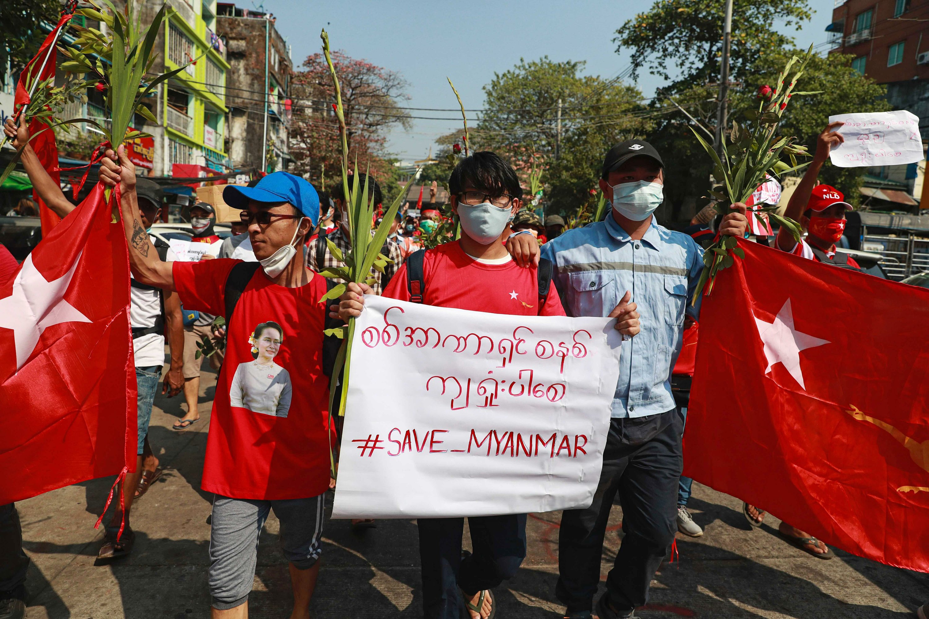 Internet access restored as Myanmar coup protests grow | AP News
