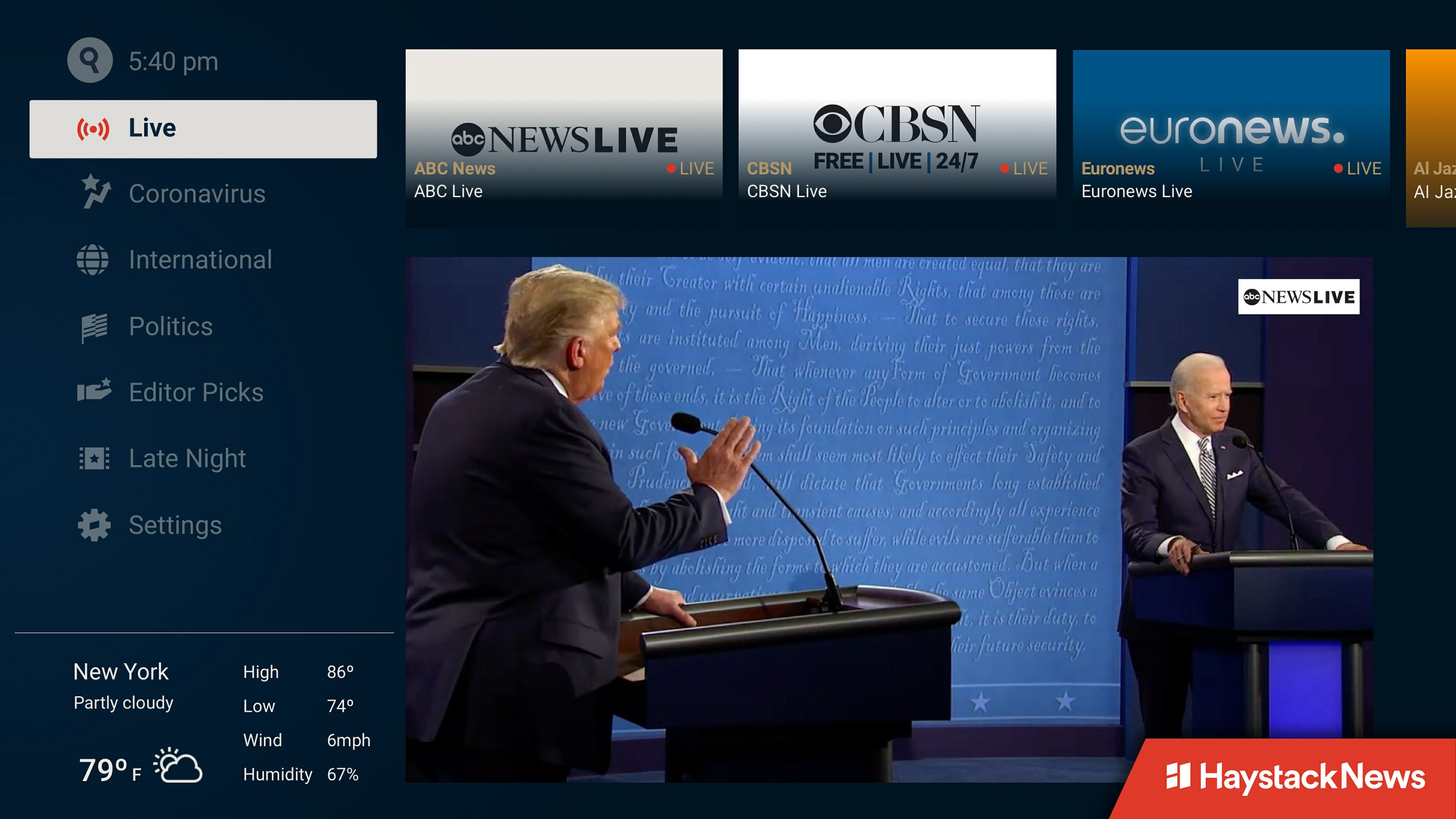 Haystack News Launches 24/7 Live Channels on Its Leading AVOD News ...