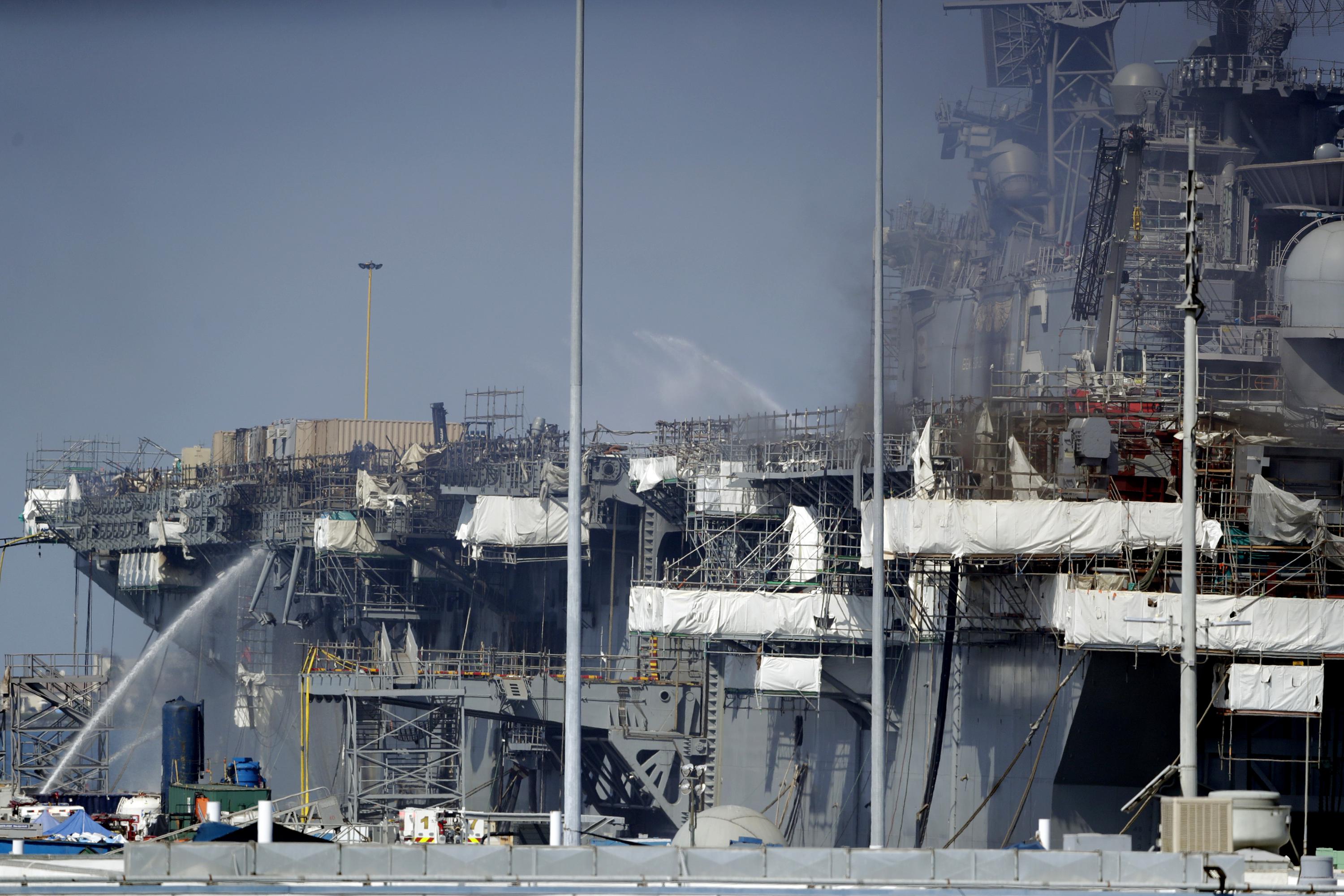 Sailor acquitted of setting fire that destroyed massive ship | AP News
