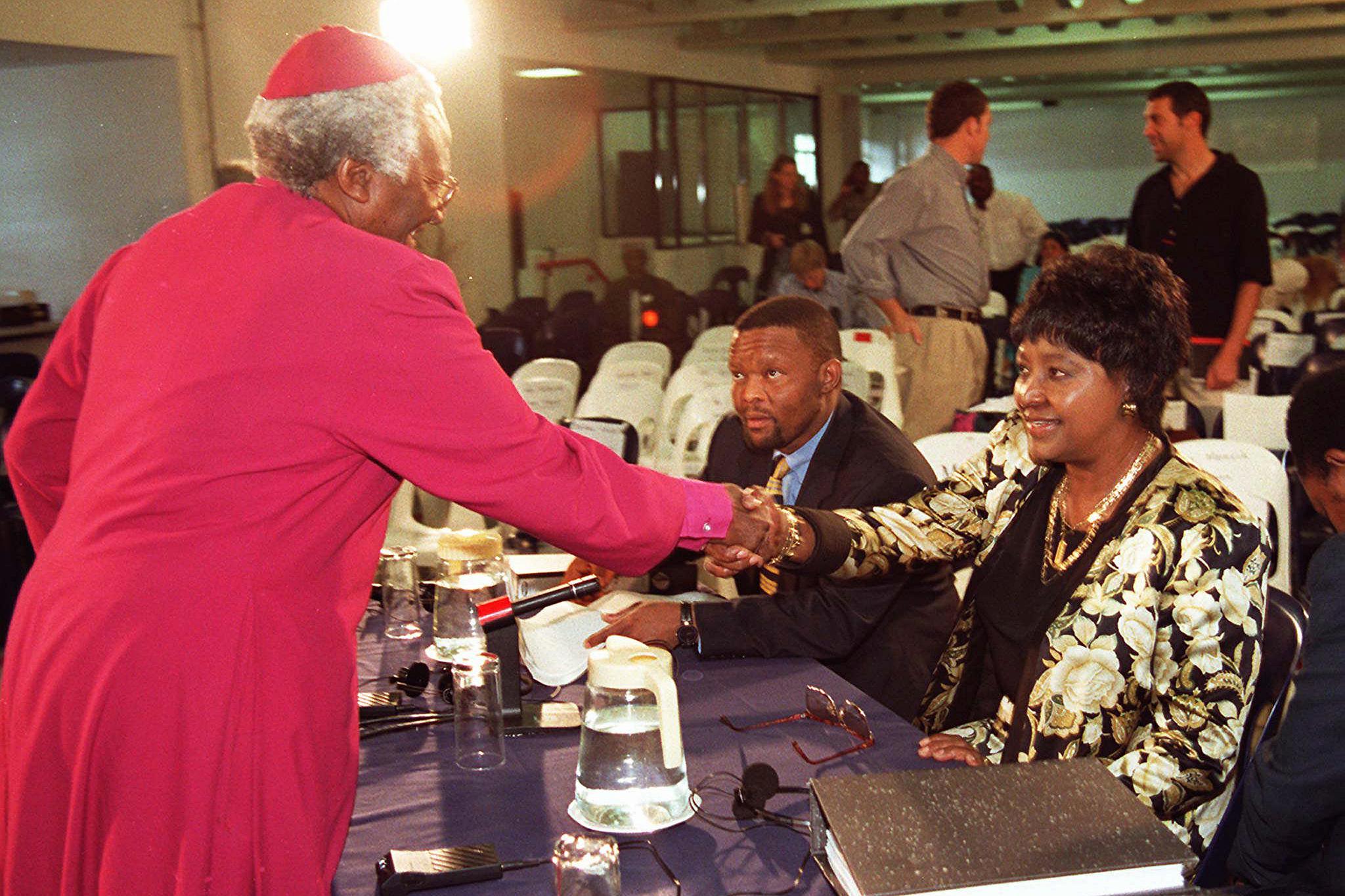 A tense exchange highlights unsettled part of Tutu's legacy | AP News