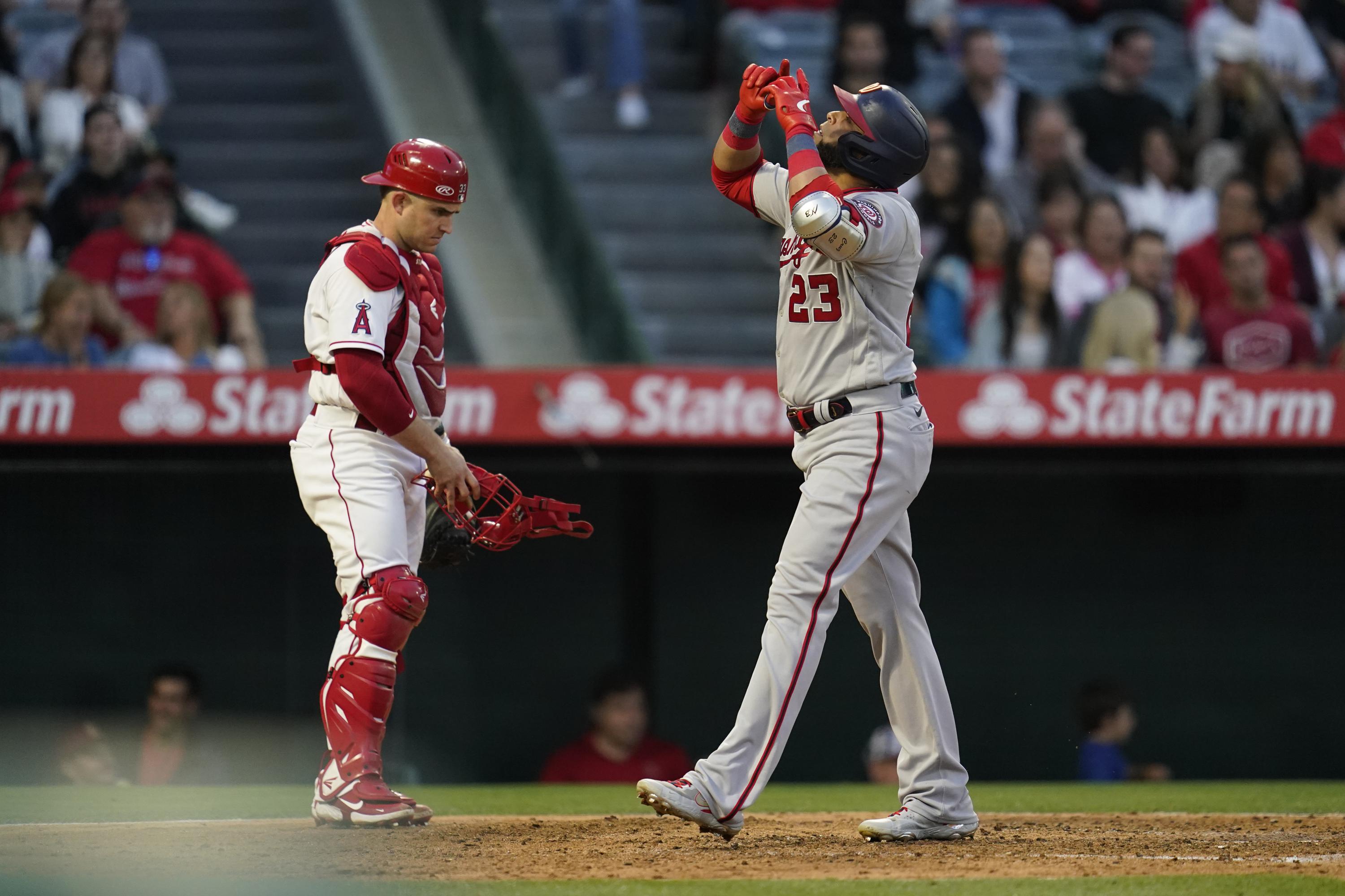 Nationals go deep 3 times in 7-3 victory over Angels | AP News
