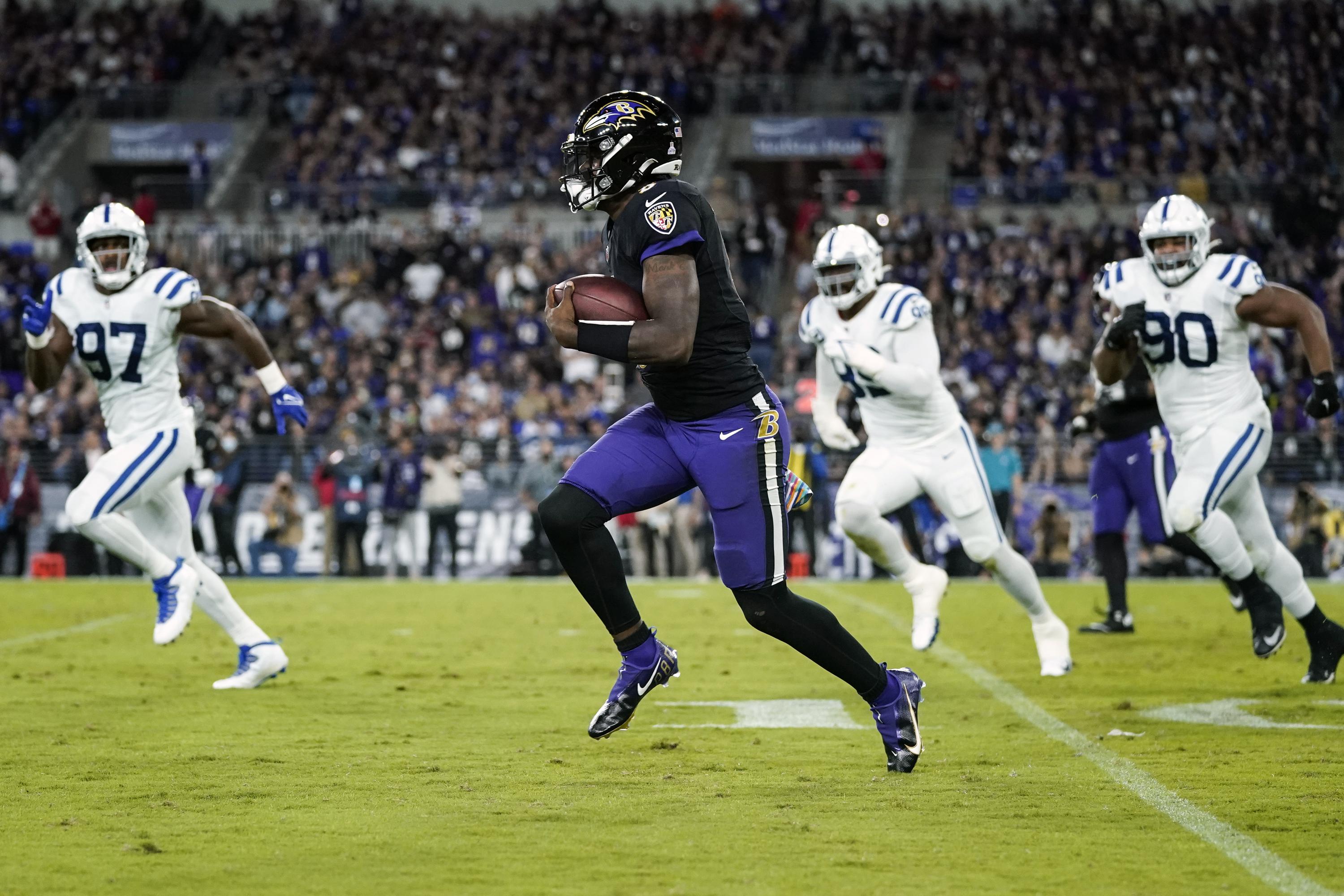Jackson leads Ravens back to 31-25 OT win over Colts | AP News
