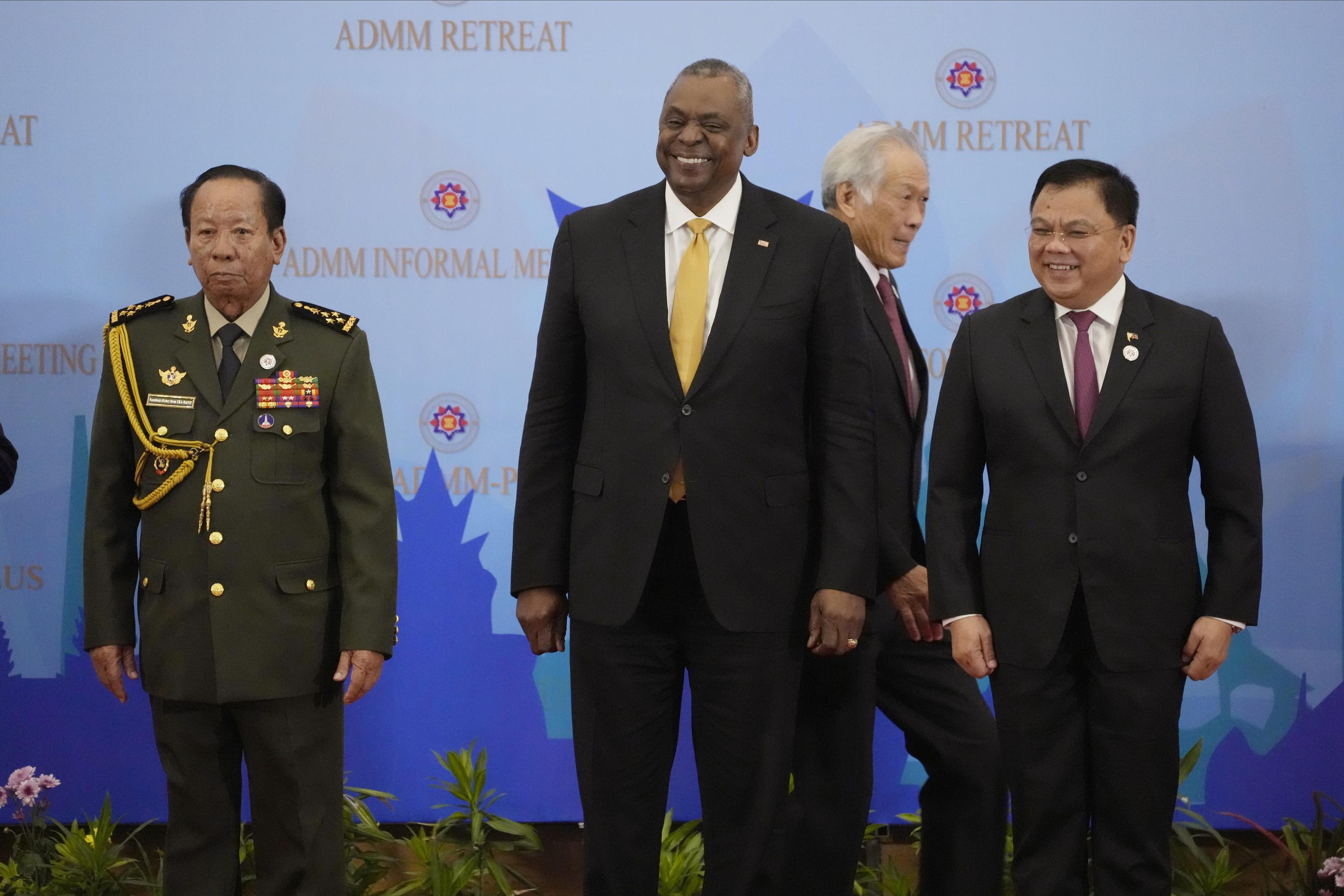 US and Chinese defense chiefs meet amid strained relations | AP News