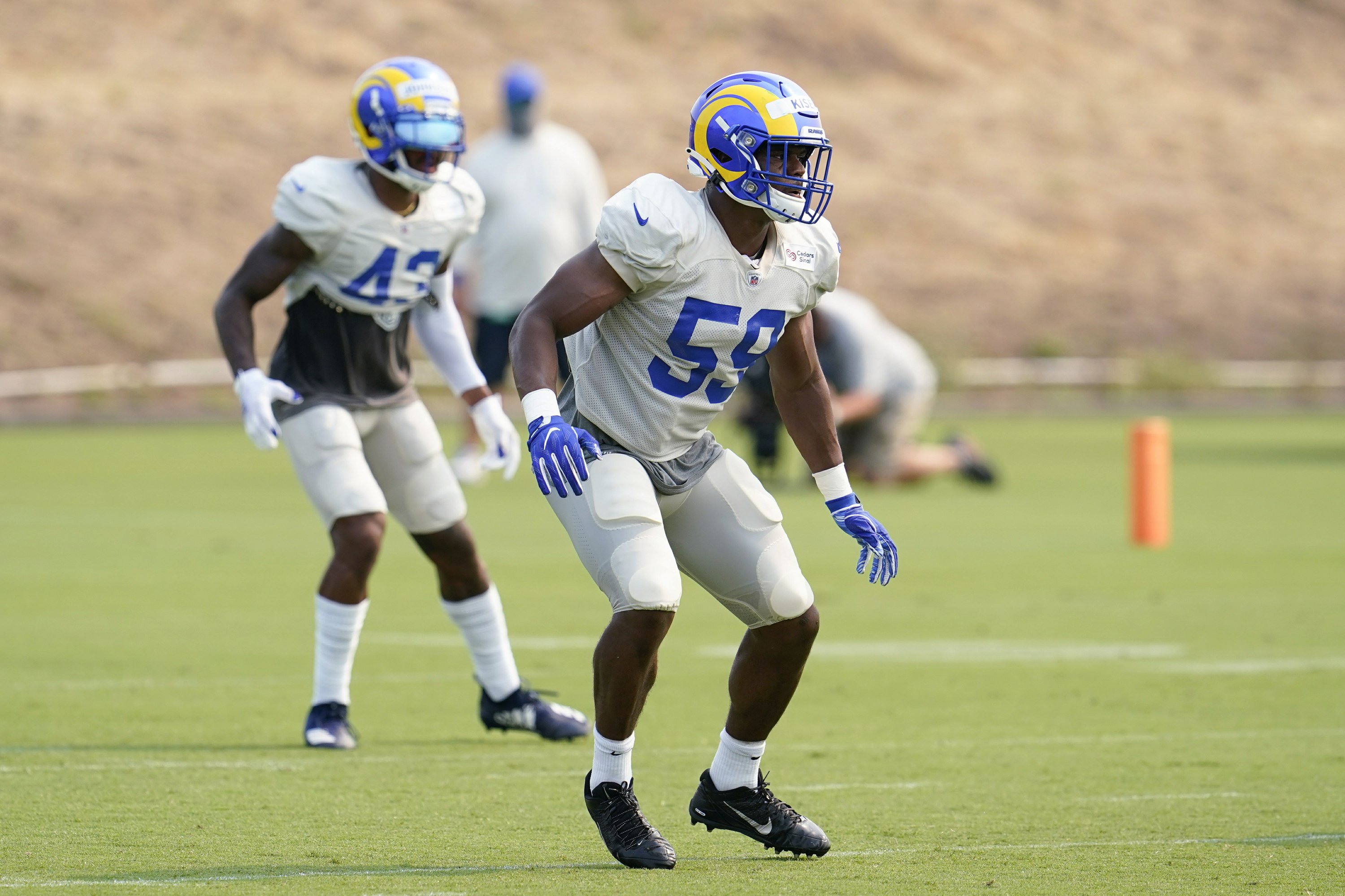 LB Kiser back from nasty injury, eyes starting job with Rams | AP News