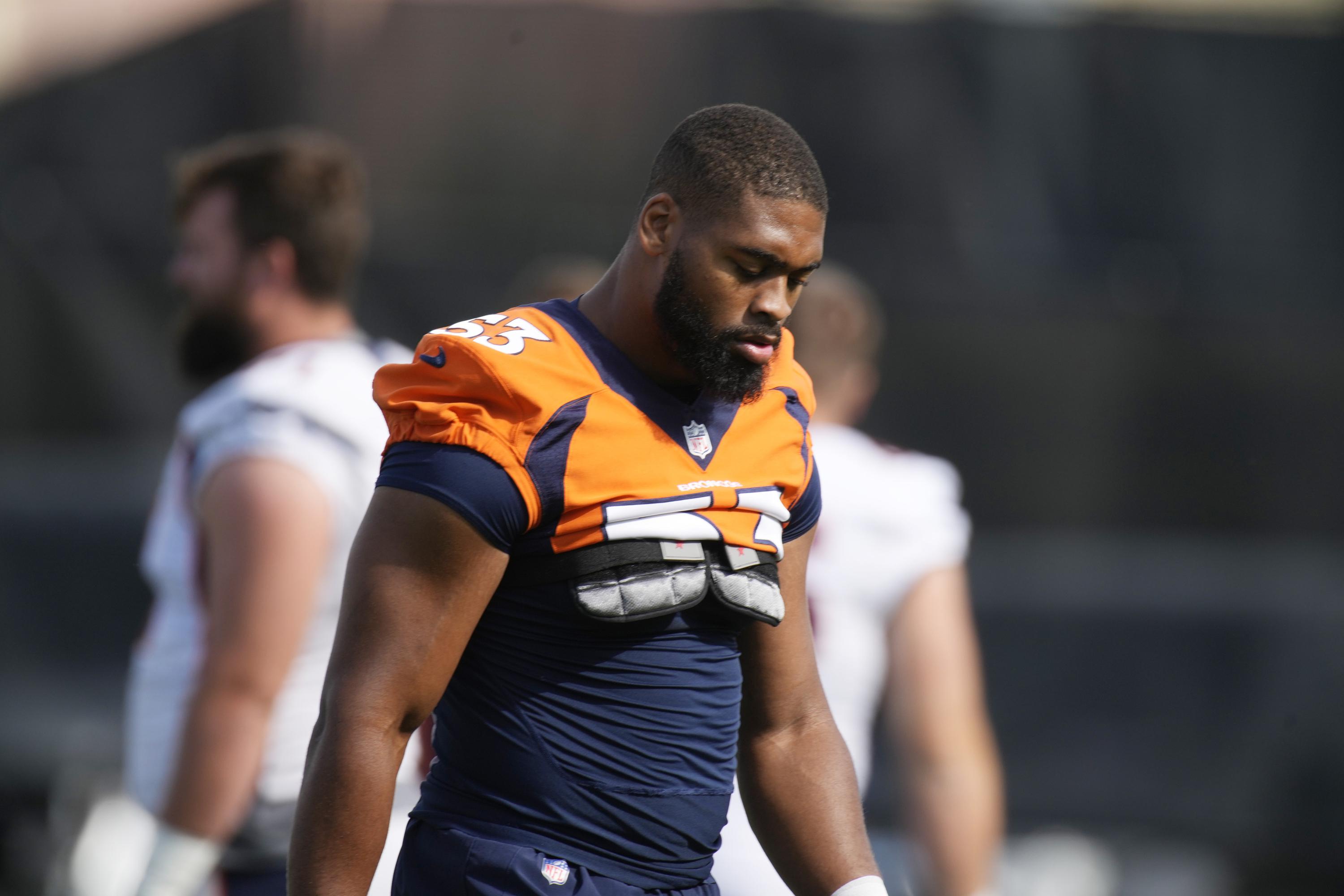 Broncos rookie linebacker returns from 3 heart procedures | AP News