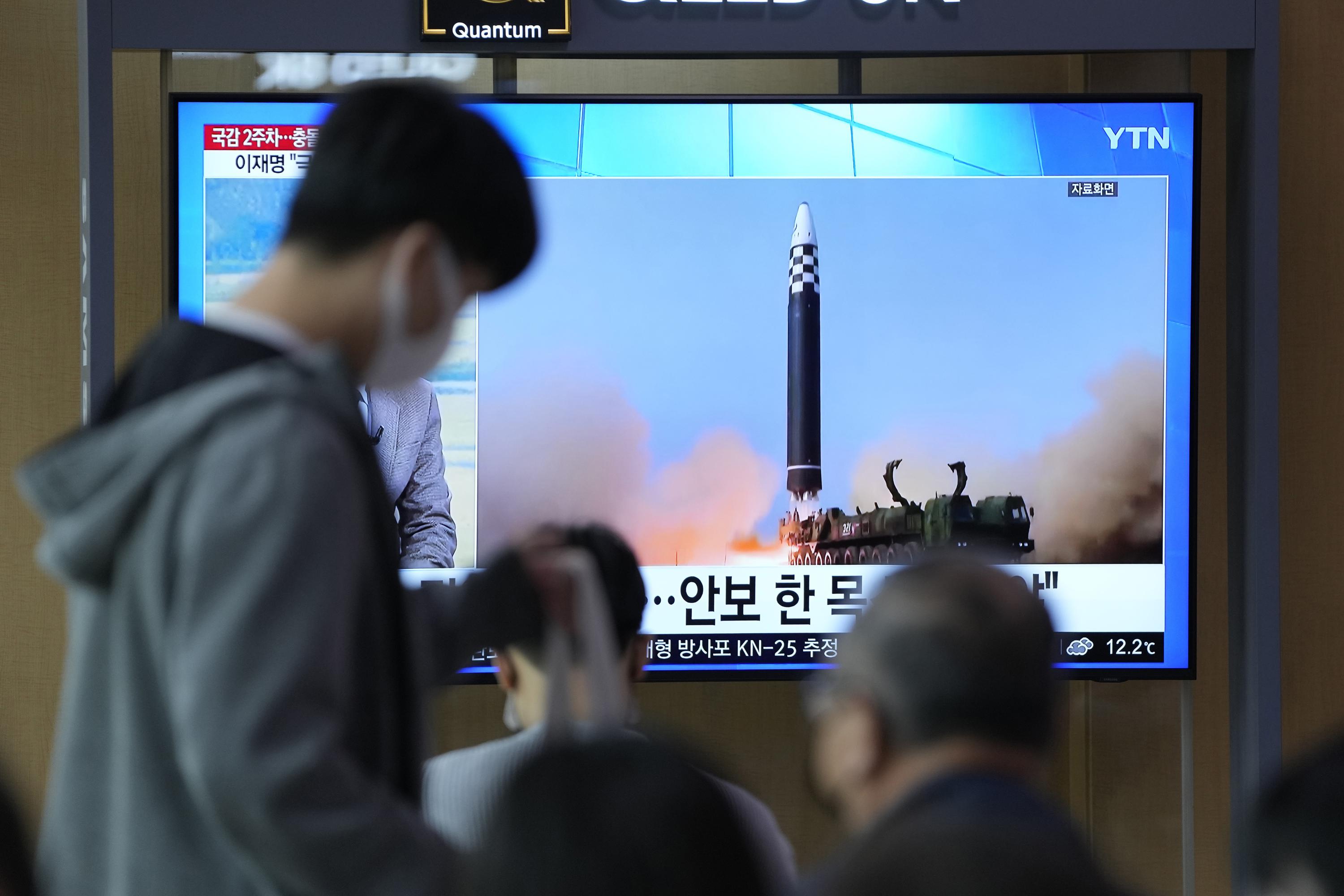 NKorea launches 2 missiles toward sea after US-SKorea drills | AP News