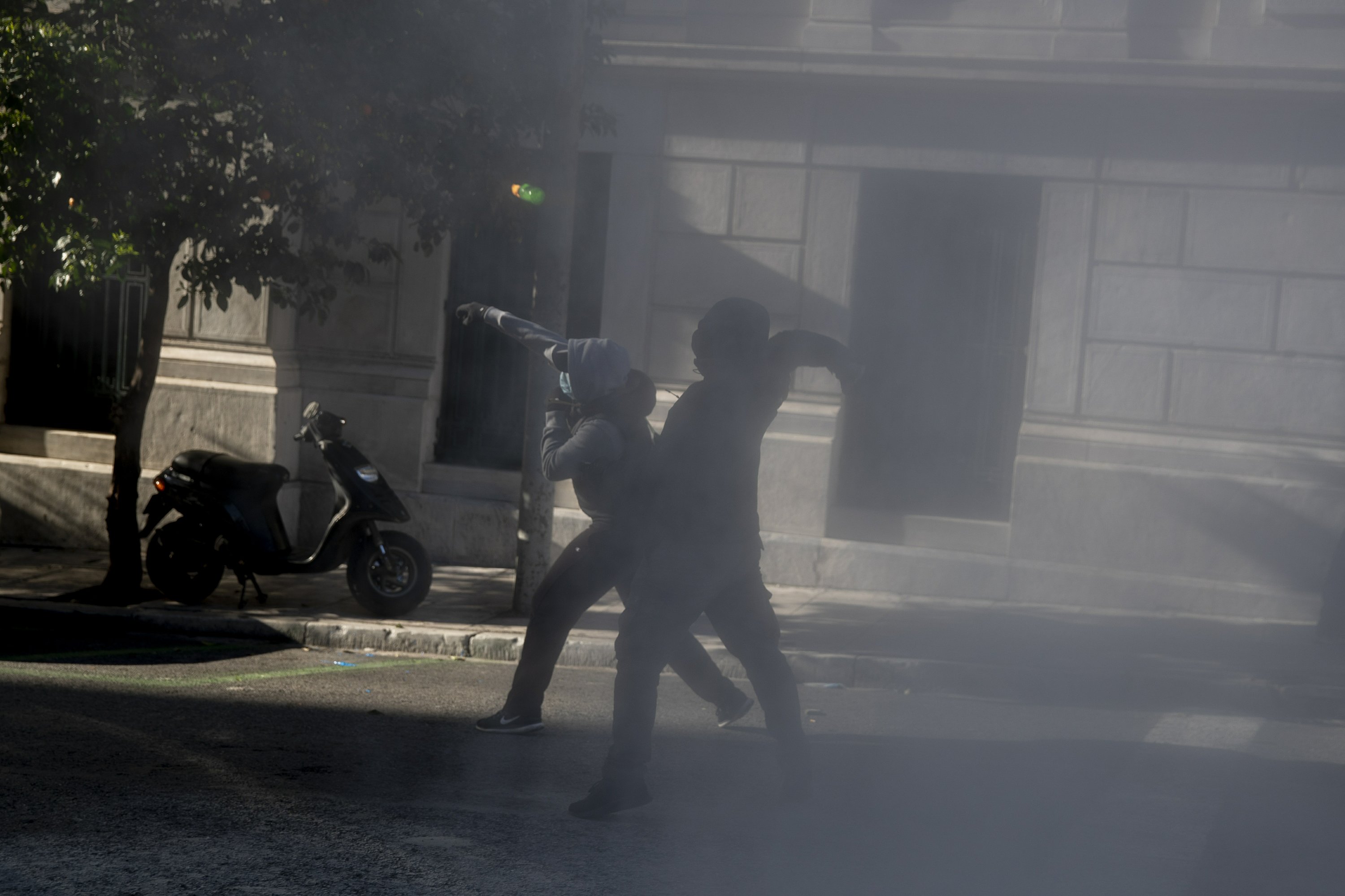 Greece: Protest gets heated ahead of campus policing vote | AP News