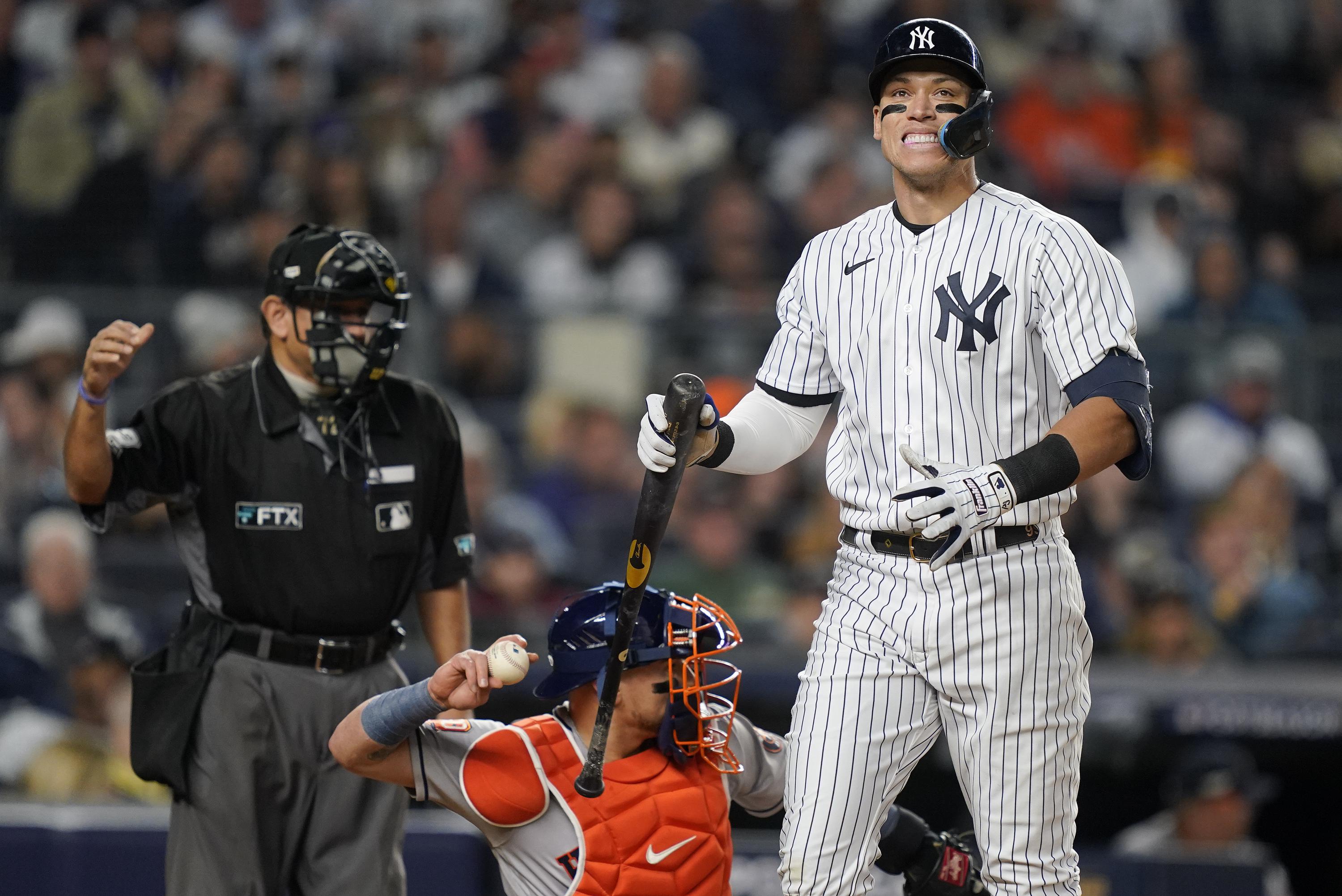 Judge, slumping Yankees on the brink after getting blanked | AP News