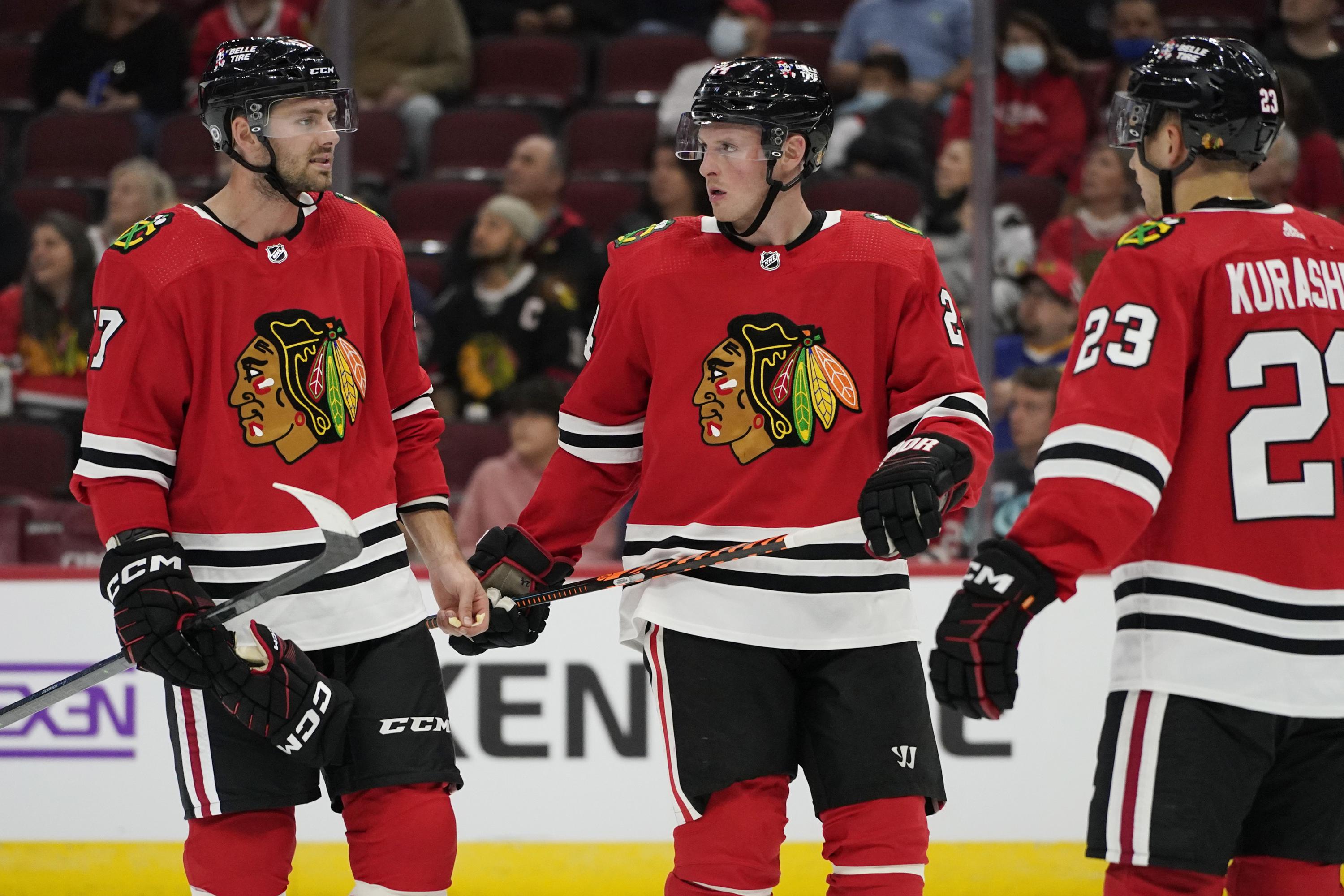 Johnson scores 2, Blackhawks beat Kraken 5-4 | AP News