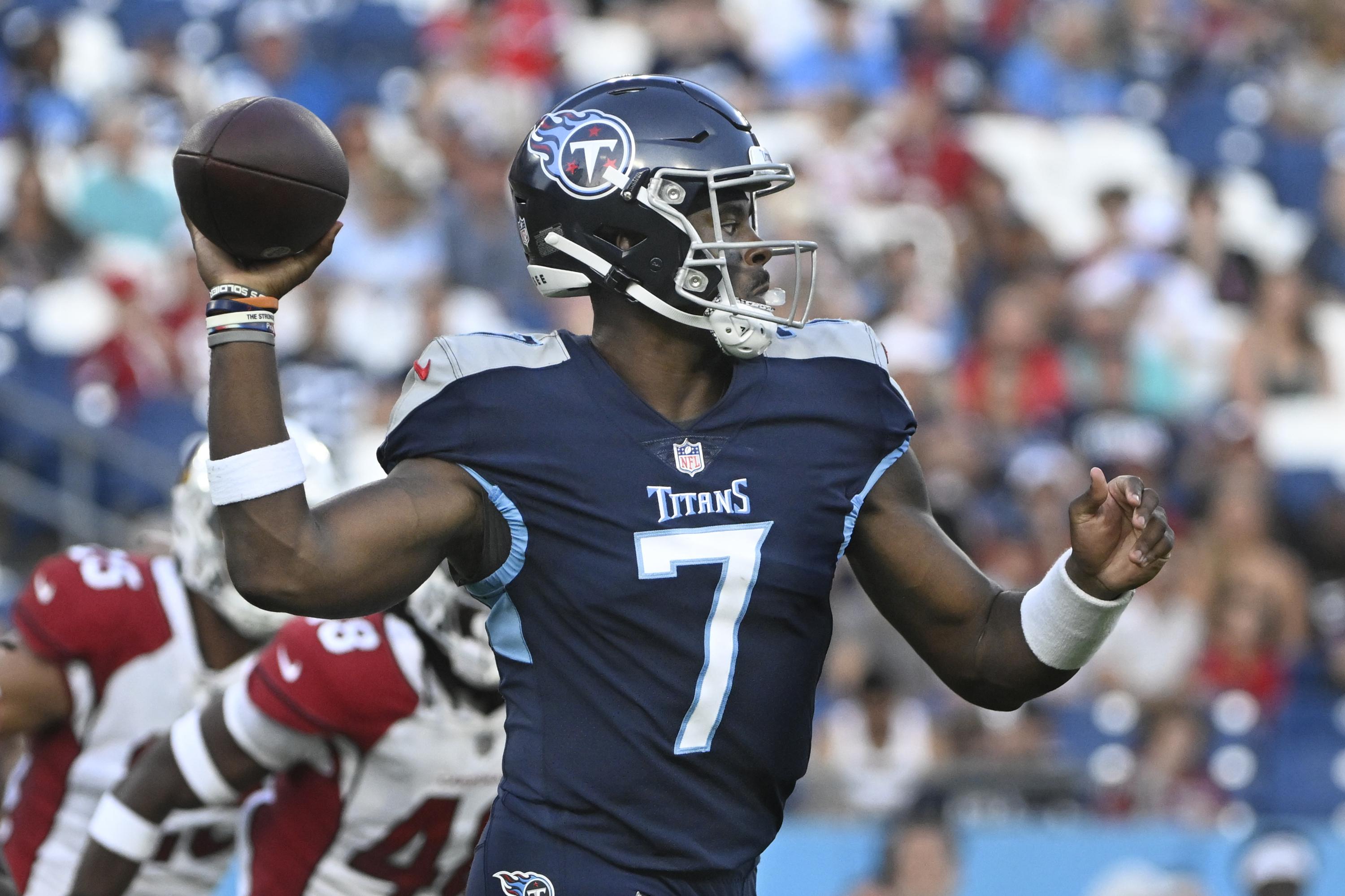 Titans go with rookie Malik Willis as Tannehill's backup QB | AP News