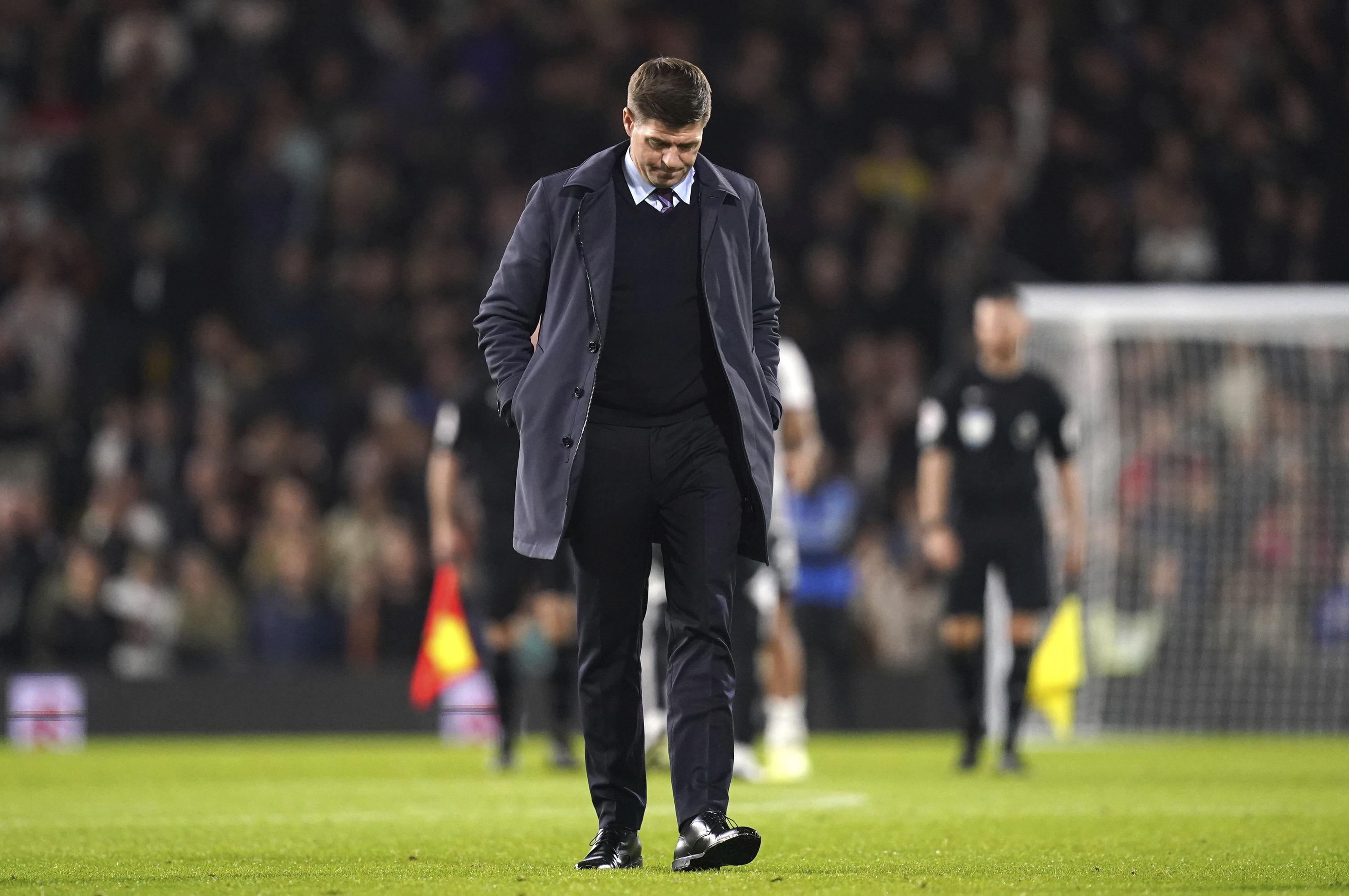 Gerrard under more pressure after Villa loses 3-0 at Fulham | AP News