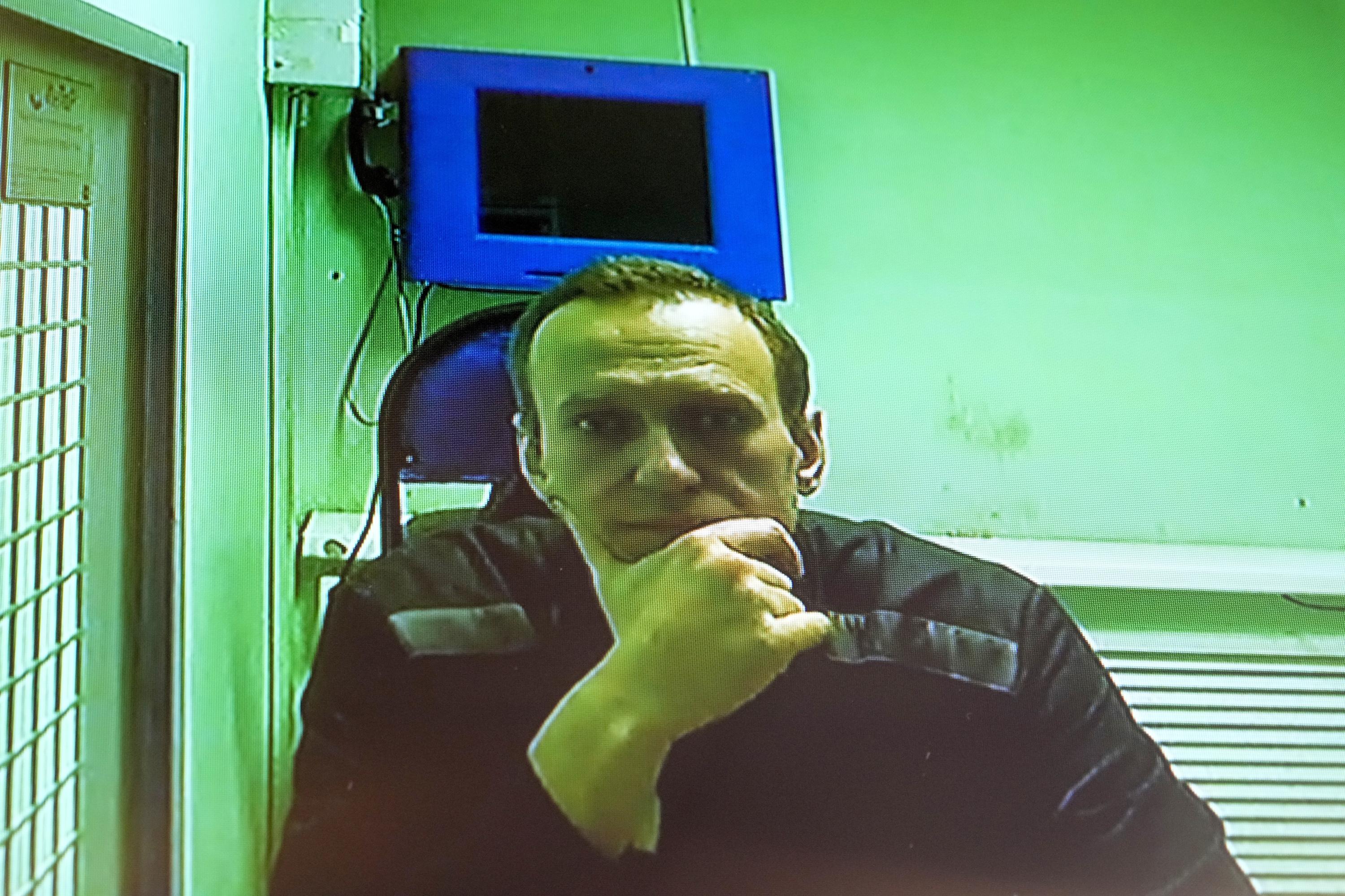 Russian opposition leader Navalny sent to tiny one-man cell | AP News