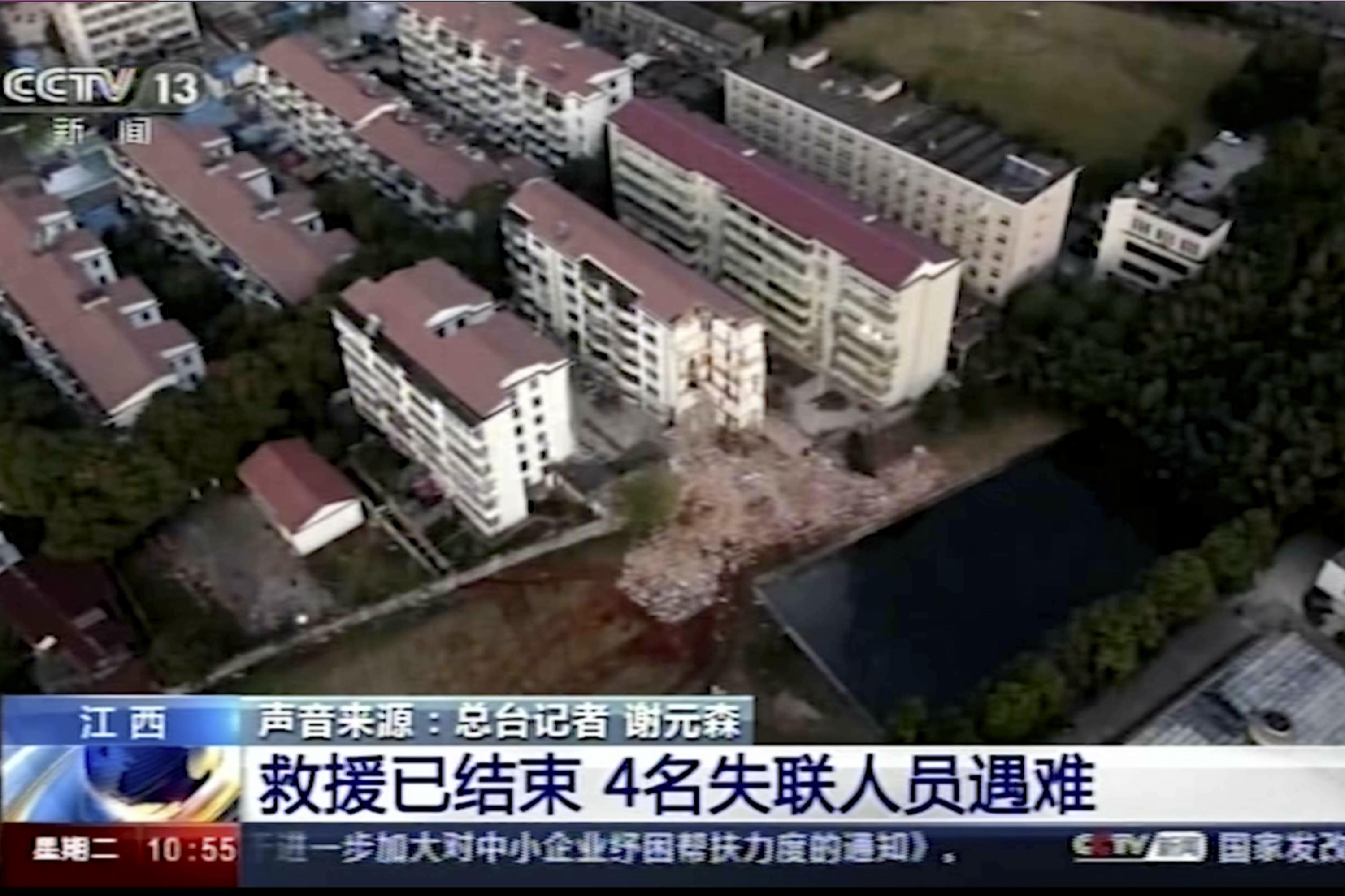 At least 4 killed in southern China dormitory collapse | AP News